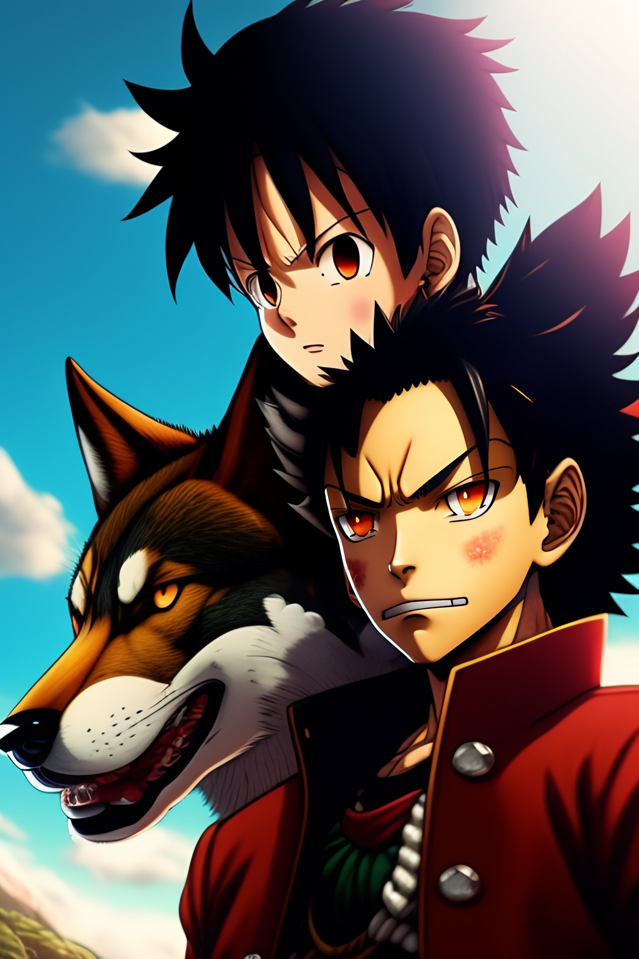 Lexica - Luffy as wolf