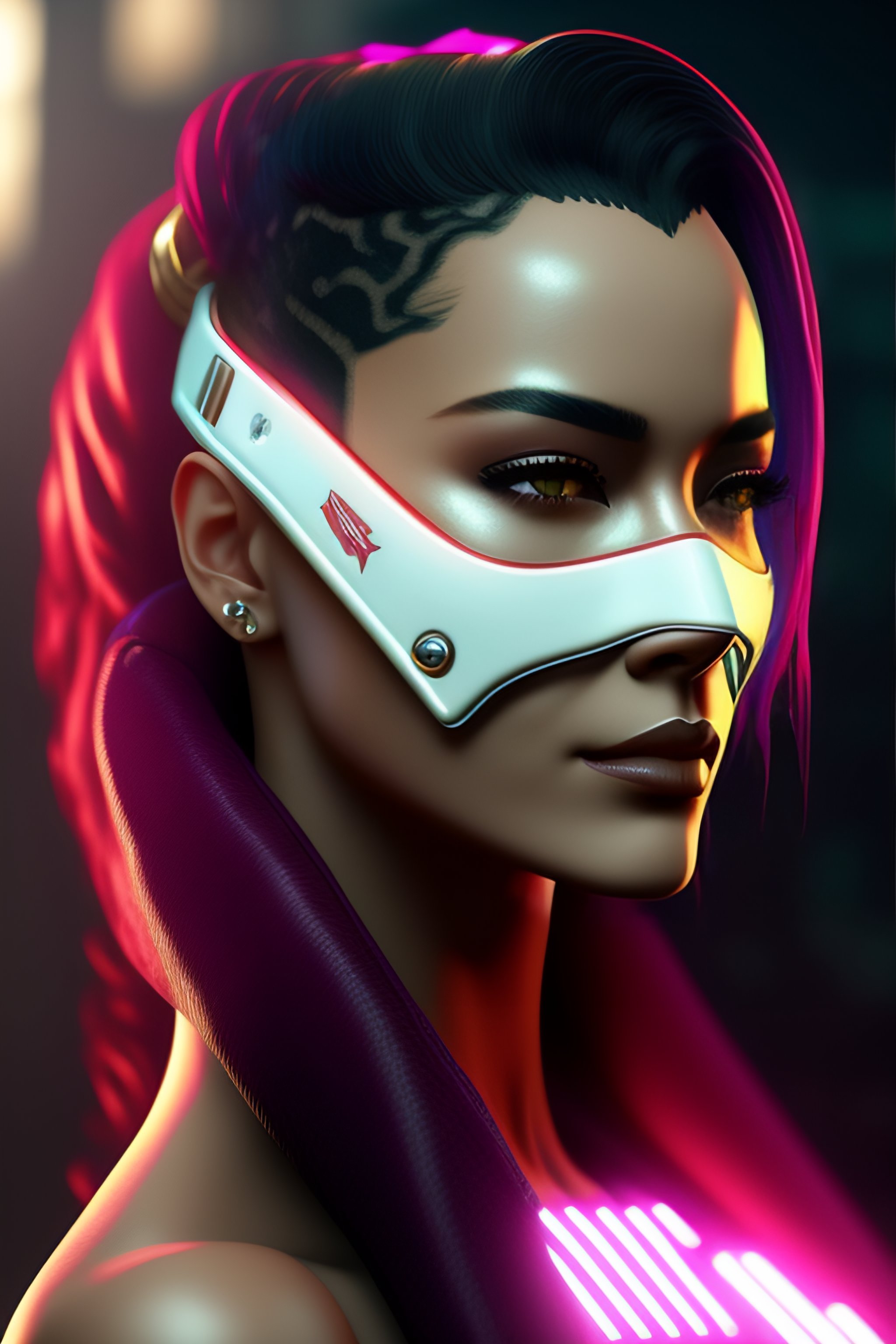 Lexica - Cyberpunk 2077 mask man white