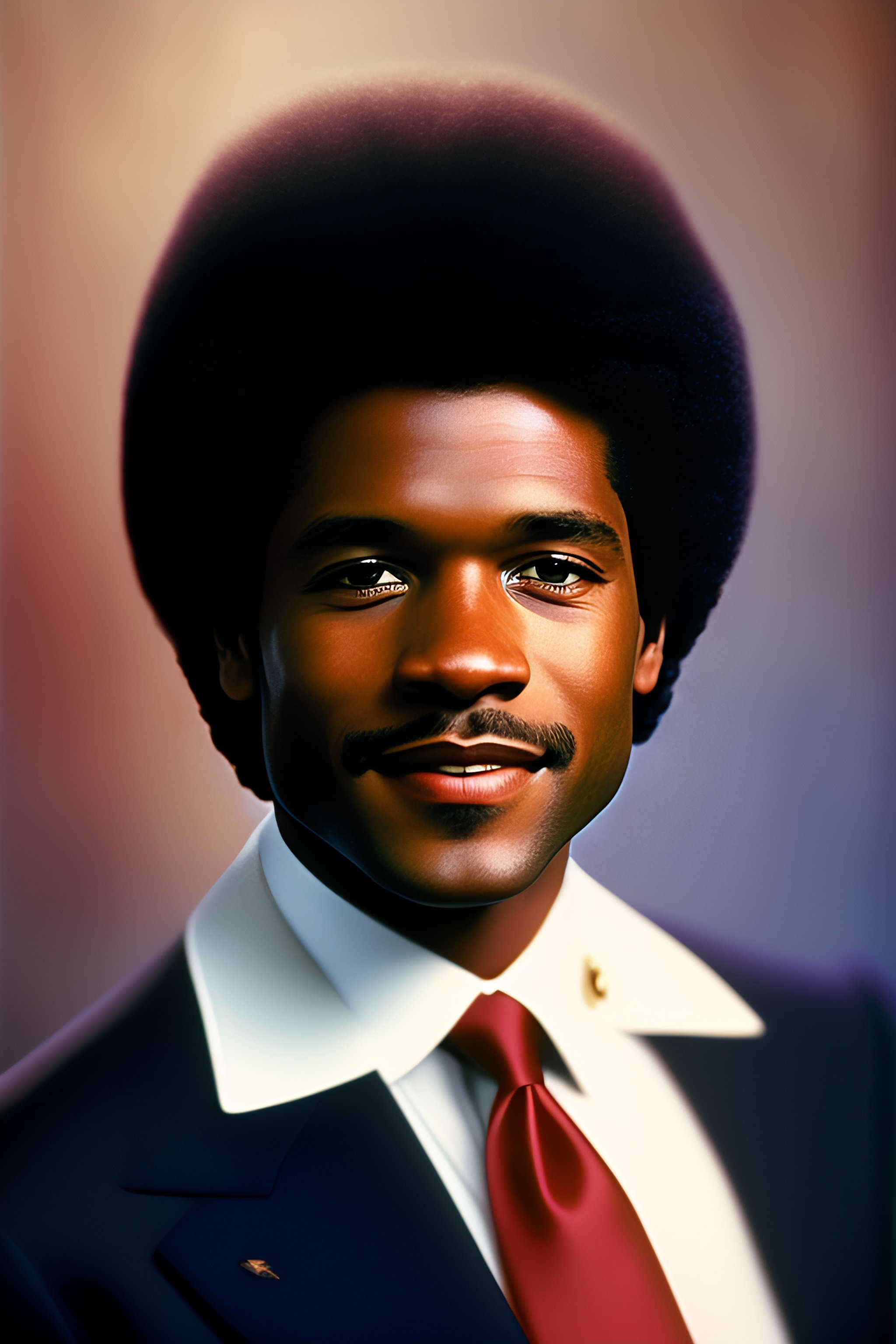 Lexica - Bill clinton with afro hair
