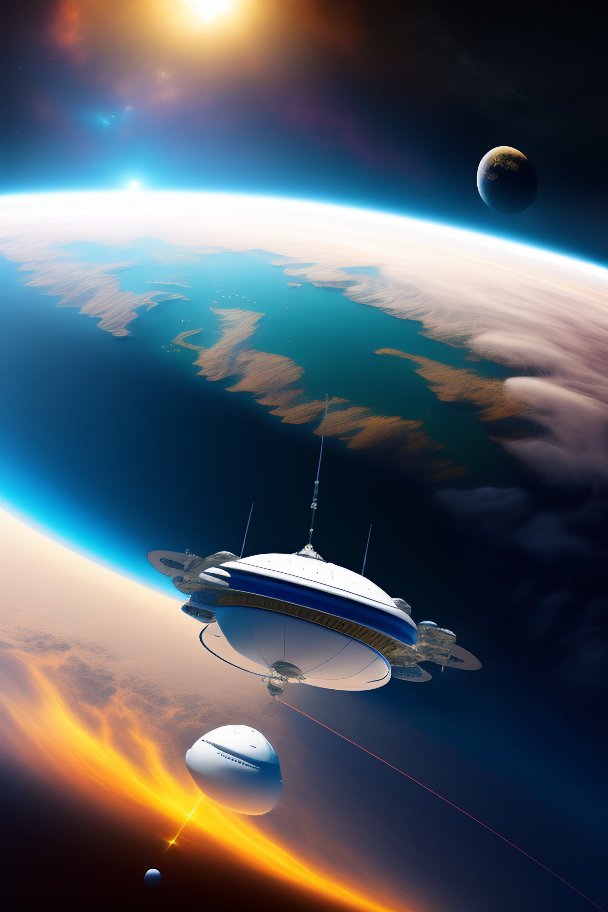 Lexica - Spacecraft of the future in space, around the planet and stars