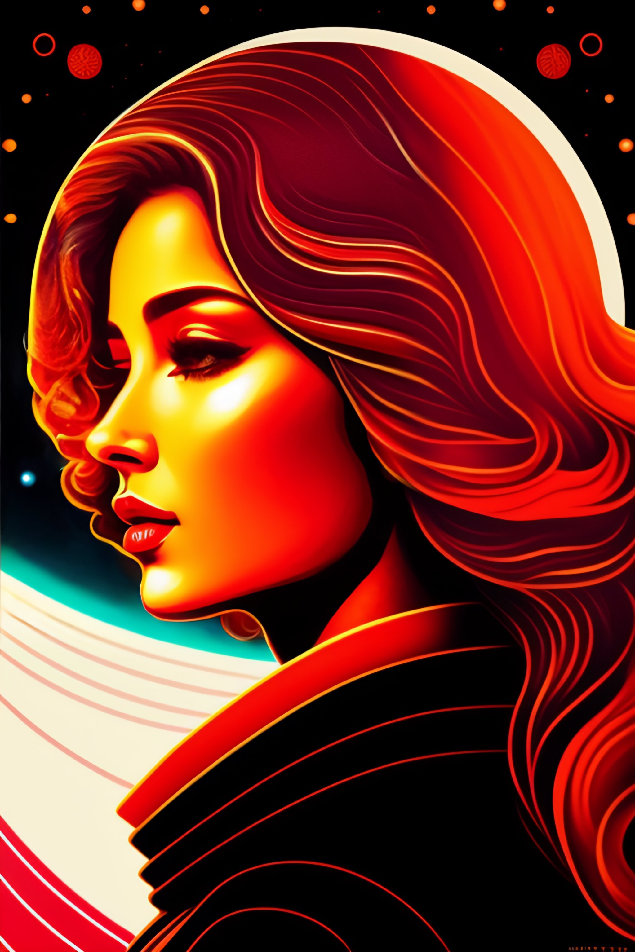 Lexica - Highly detailed portrait of a hopeful pretty astronaut lady ...