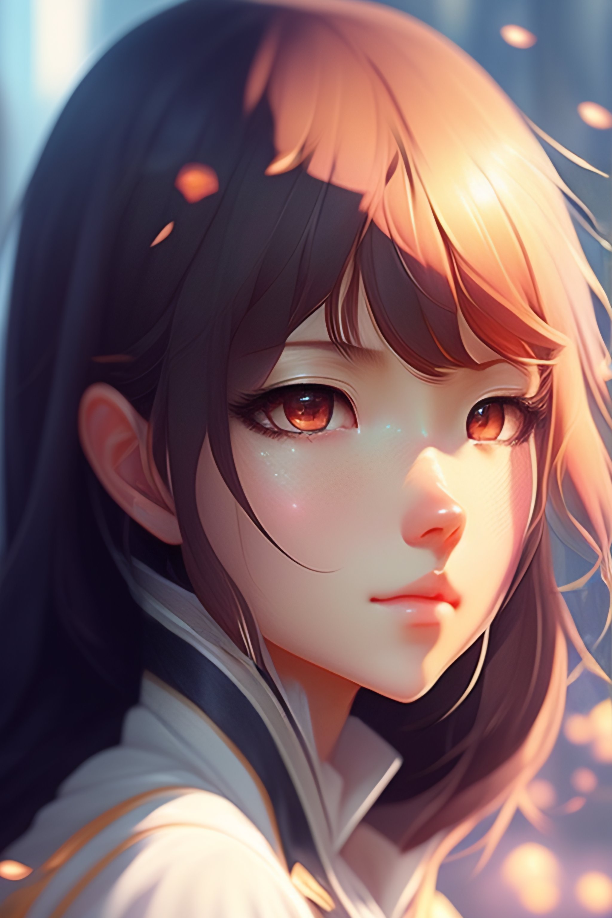 Lexica - Smooth soft skin, big dreamy eyes, symmetrical, anime wide ...