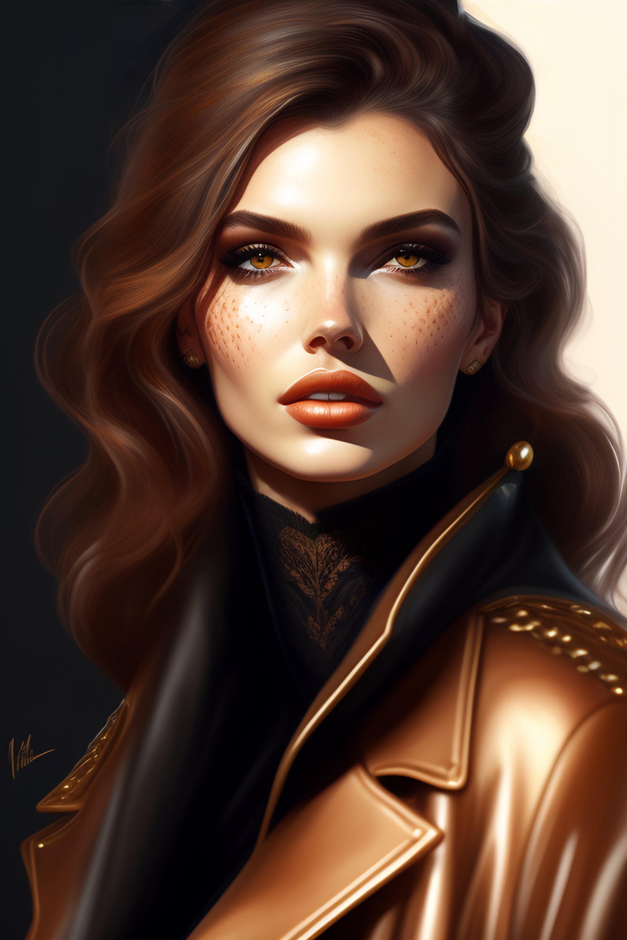 Lexica - Black round shades, A full body portrait of a beautiful ...