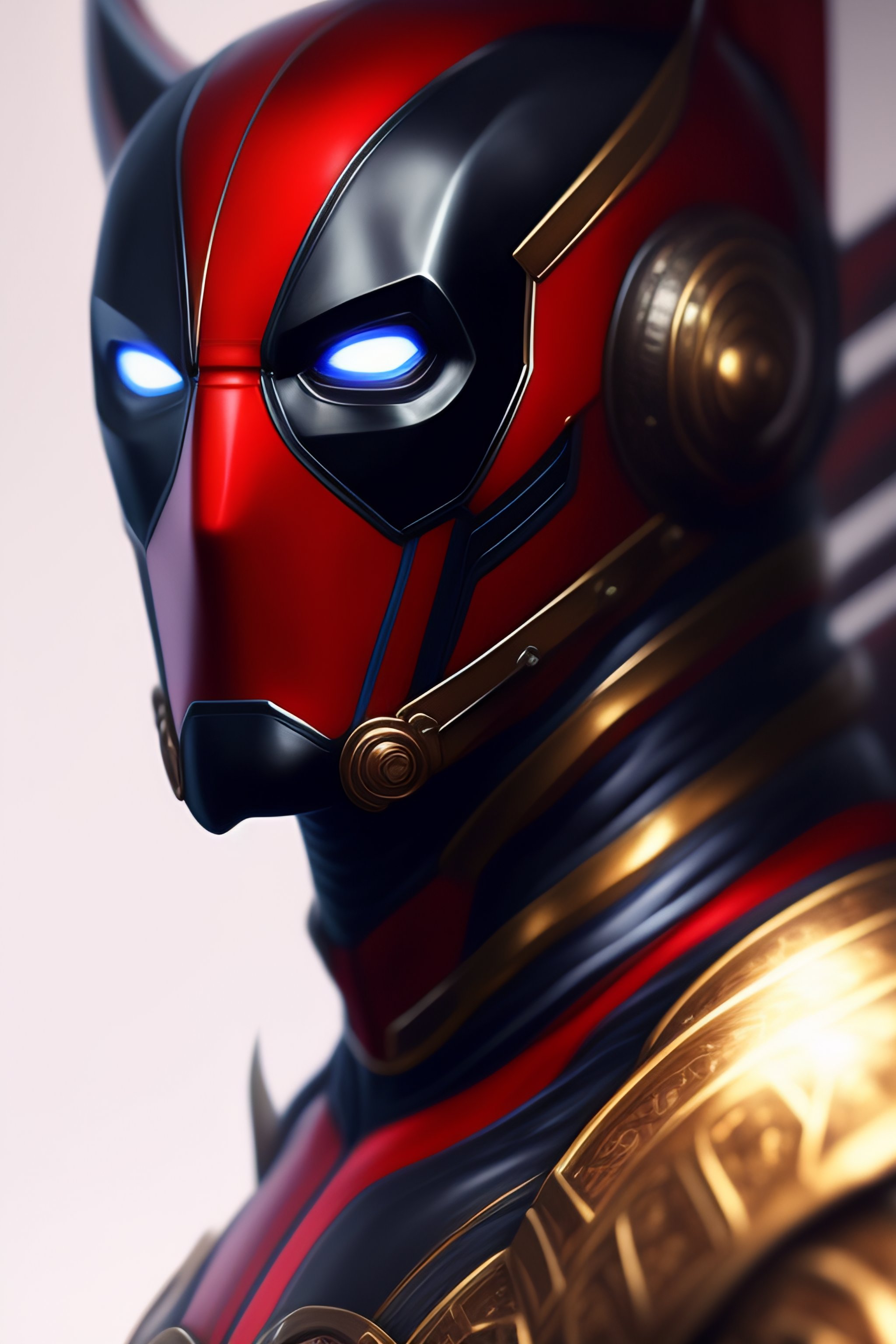 Lexica - Full body potrait muscular deadpool medieval knight portrait ...