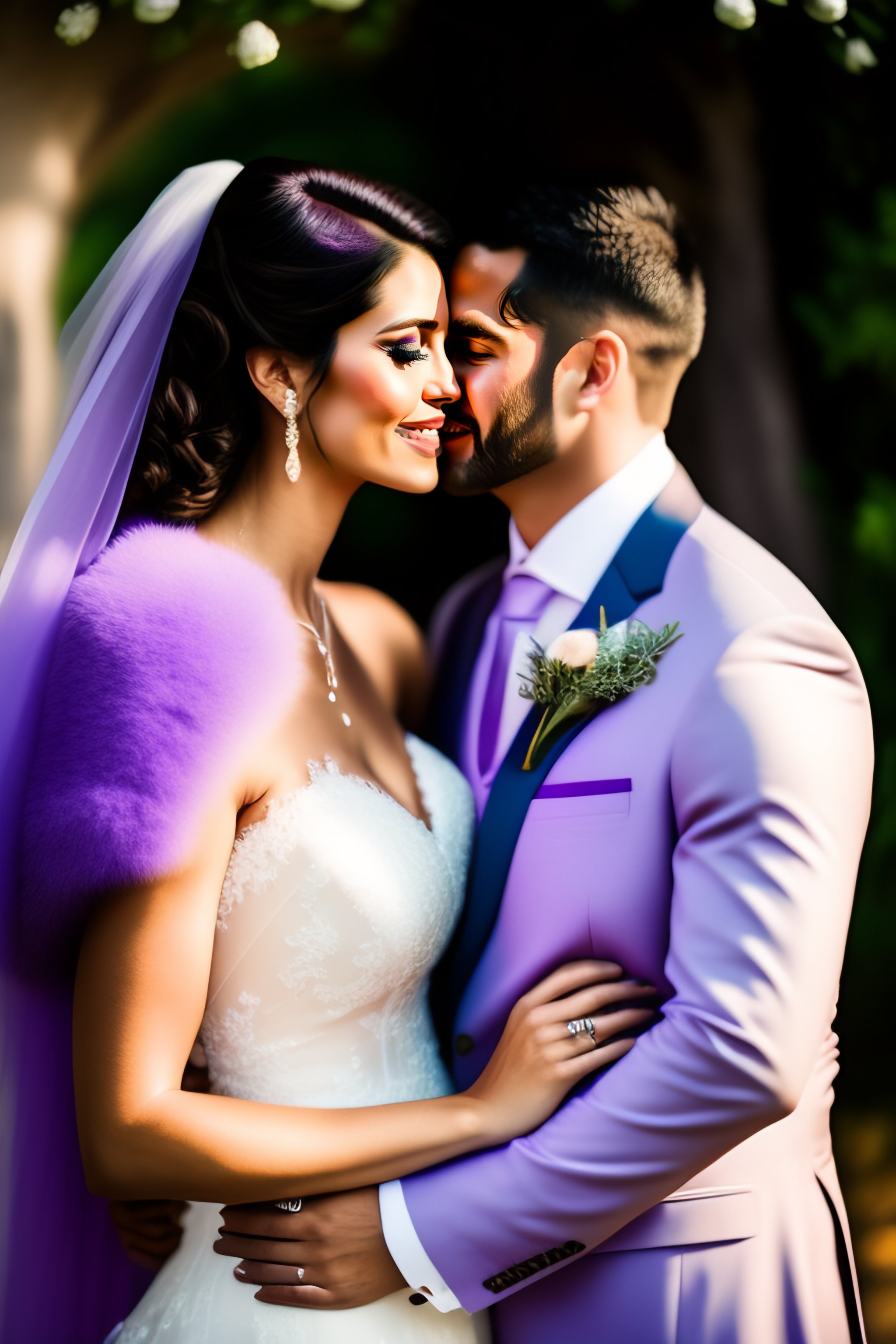 Lexica - Romantic wedding + lavender + no humans