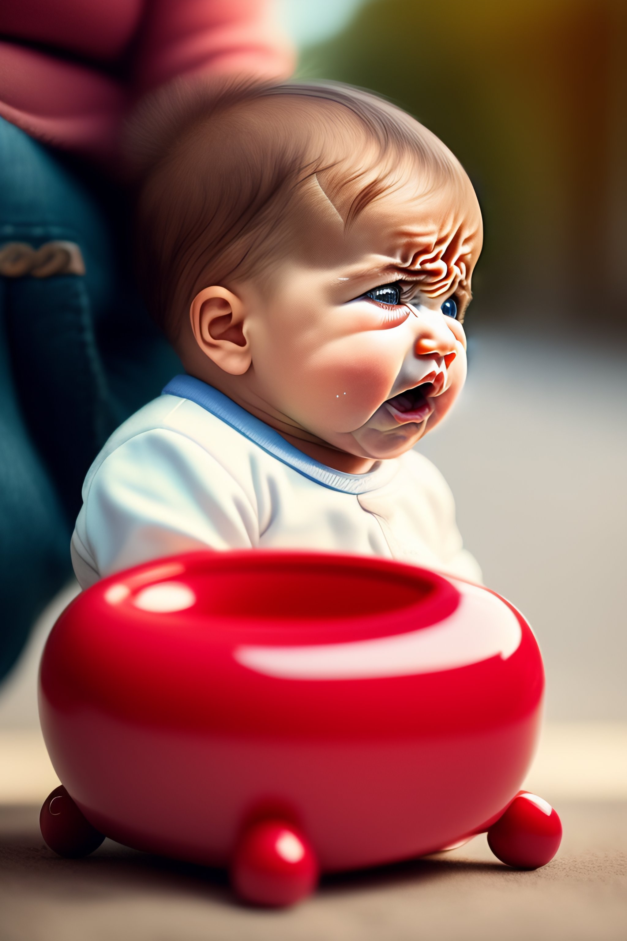 Lexica - A very confused baby crying