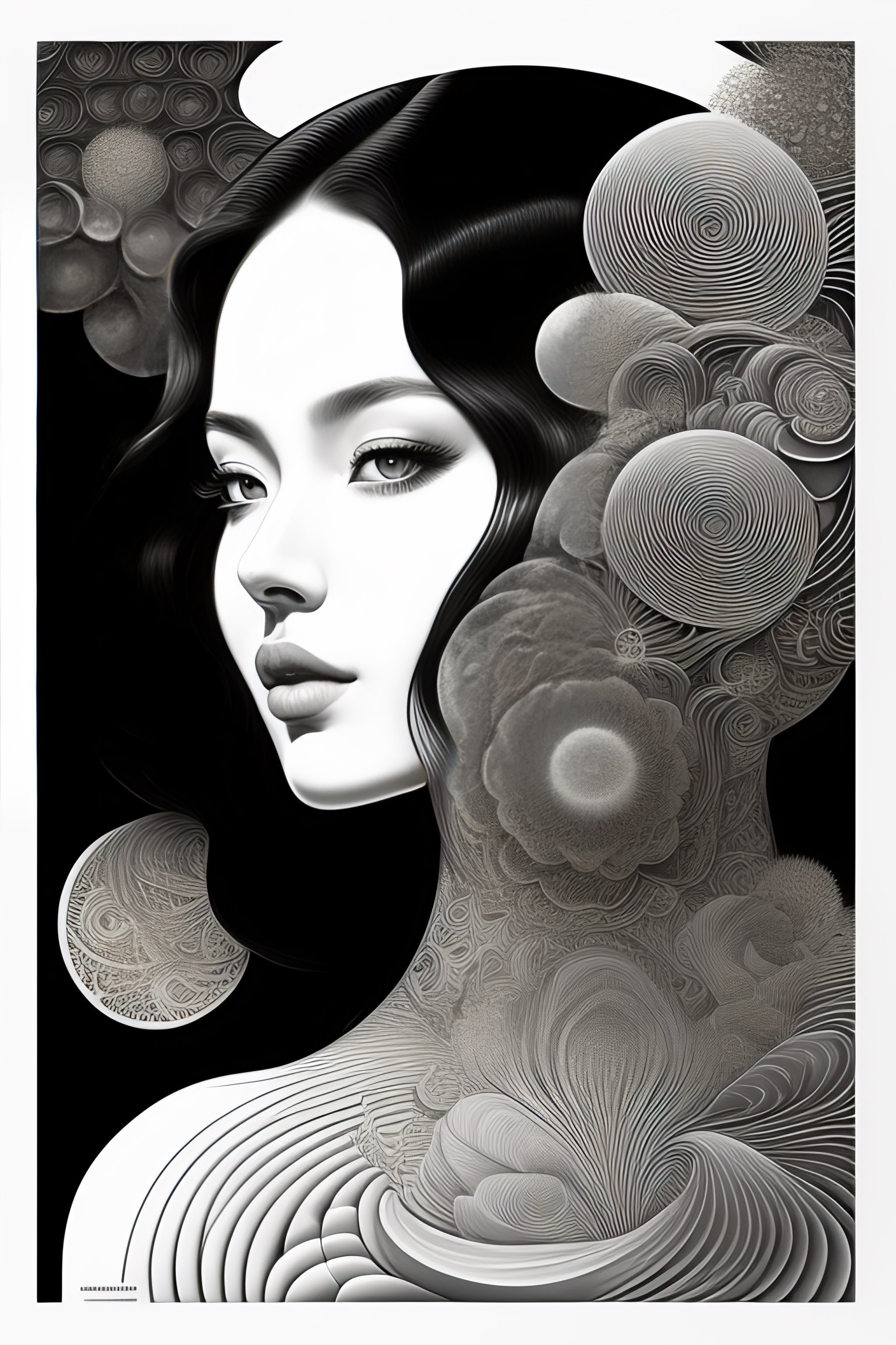 Lexica - Mandelbulb portrait of a beautiful woman by apollonia ...