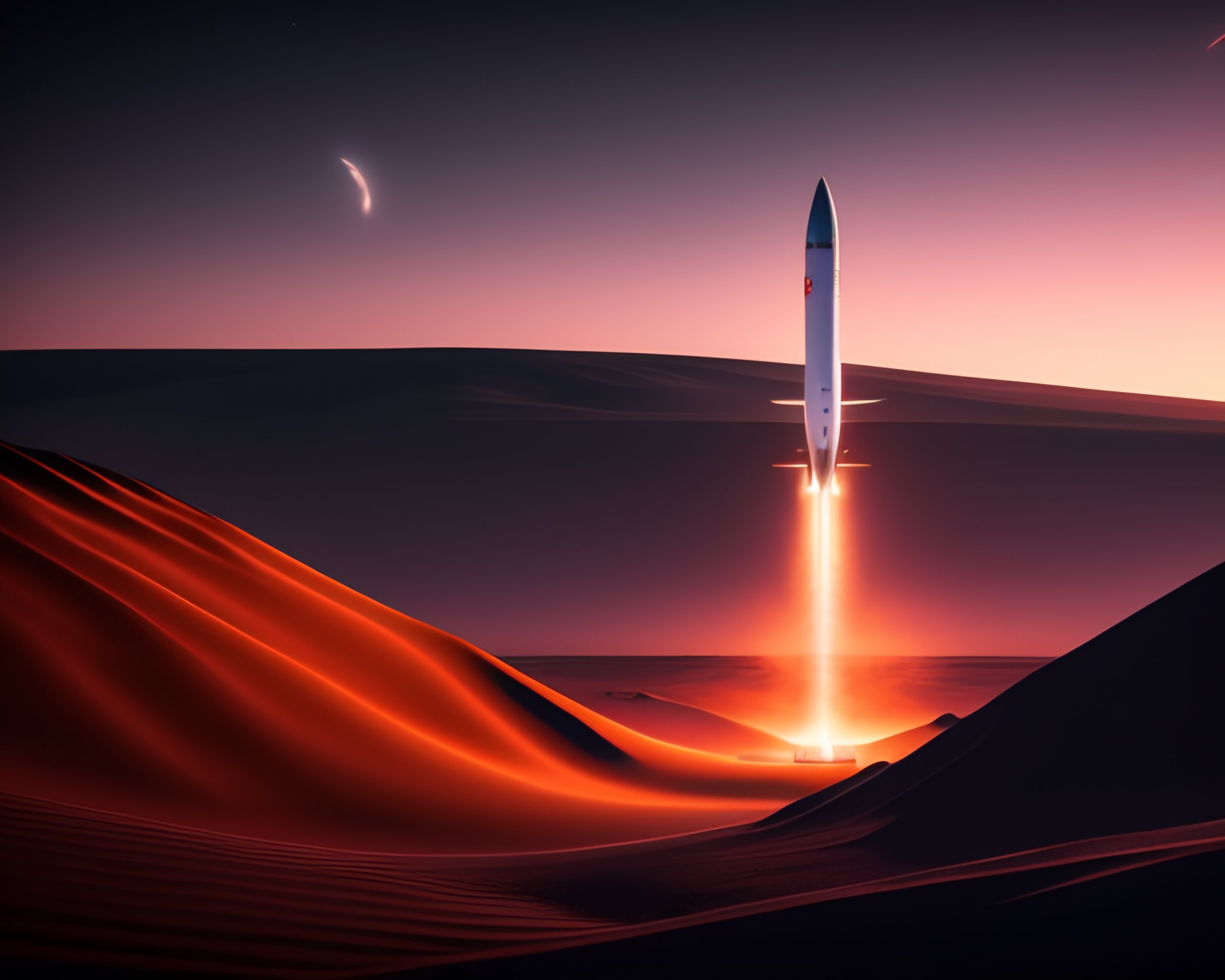 Lexica - 50mm Photograph of SpaceX starship designed by SpaceX landed ...