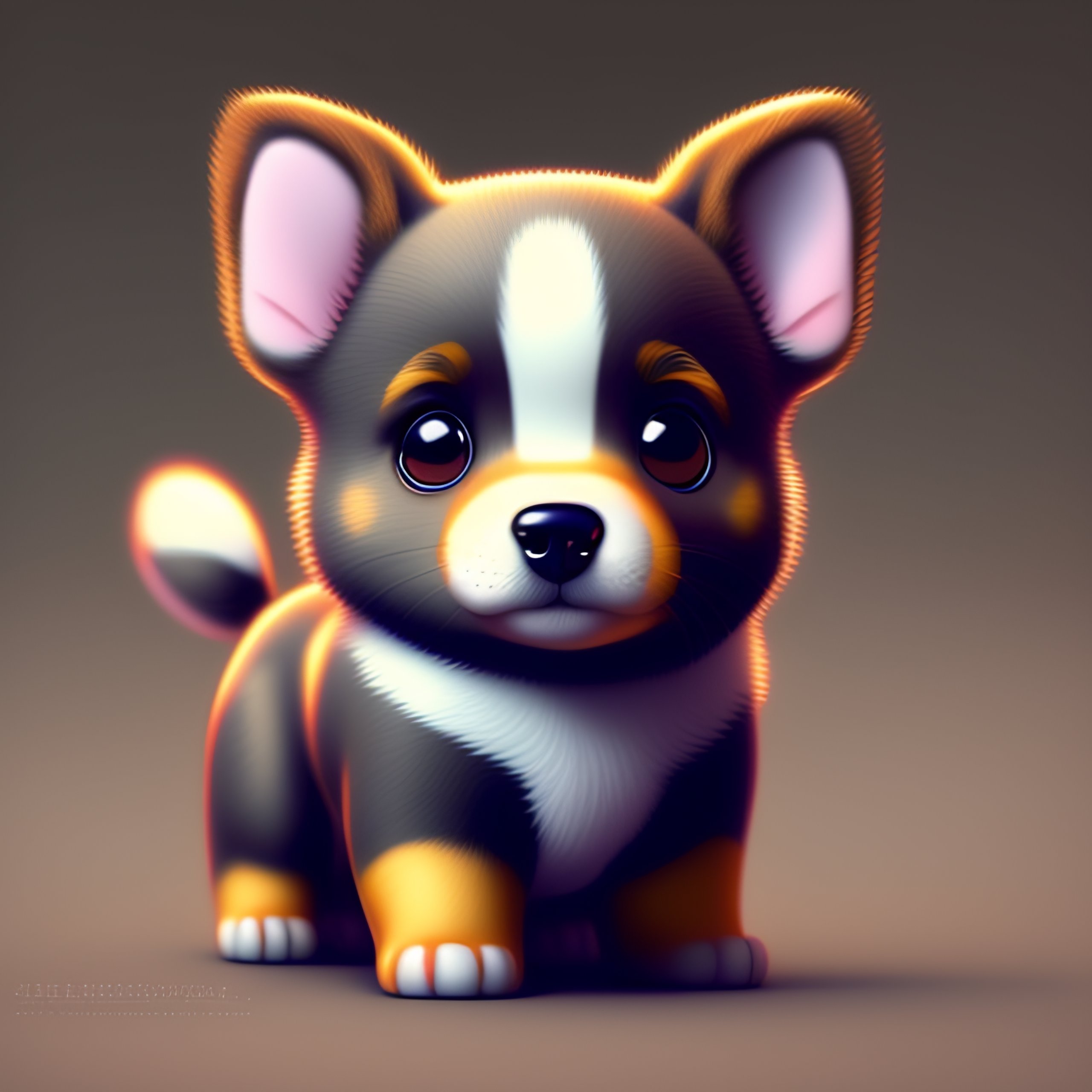 Lexica - Cute and adorable cartoon dog baby, fantasy, dreamlike ...
