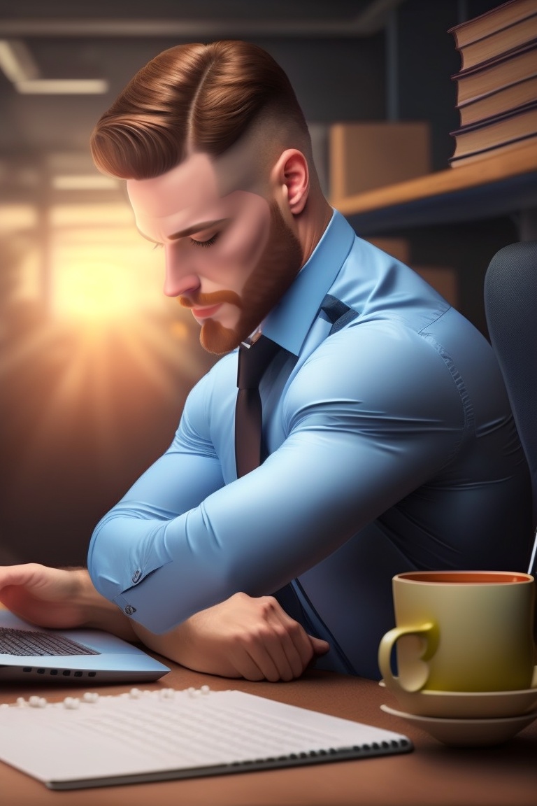 Lexica - Hard work, man, office, real