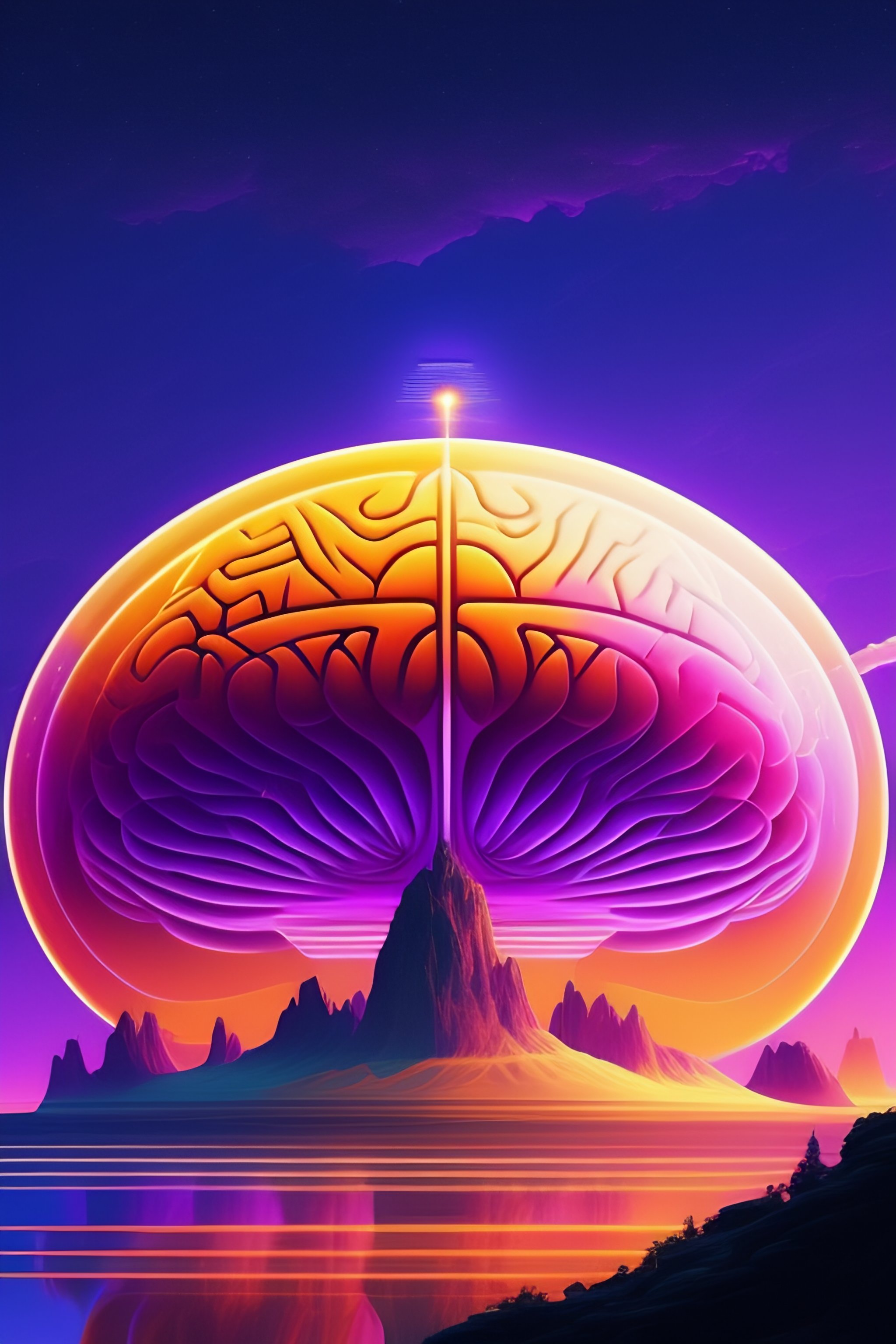 Lexica - A mental time machine, a image of a time machine showing thru ...