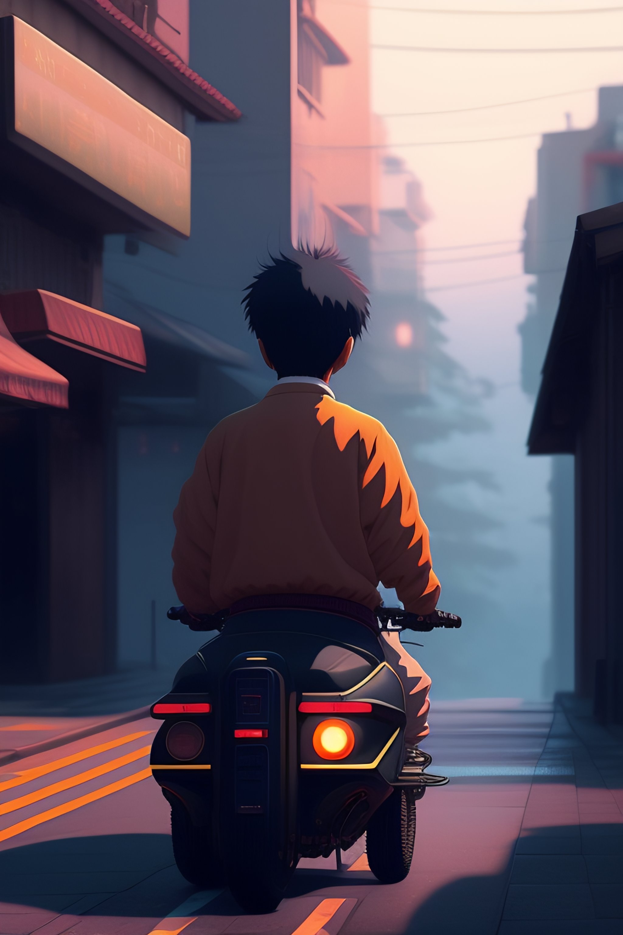 Lexica - Saul goodman riding a Sinclair C5: the electric trike bike akira dvd cover protagonist ...