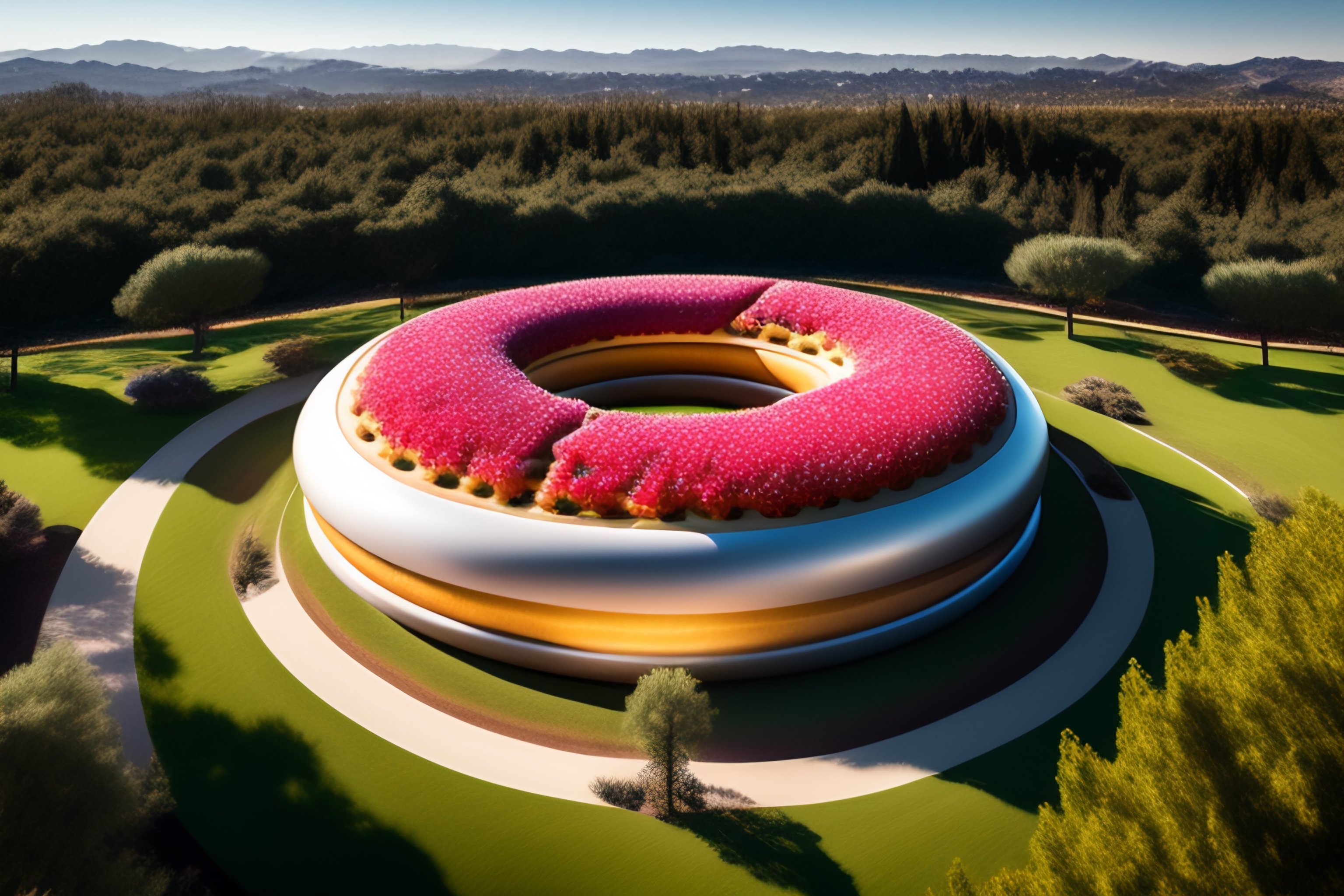 Lexica - Apple Park world headquarters doughnut
