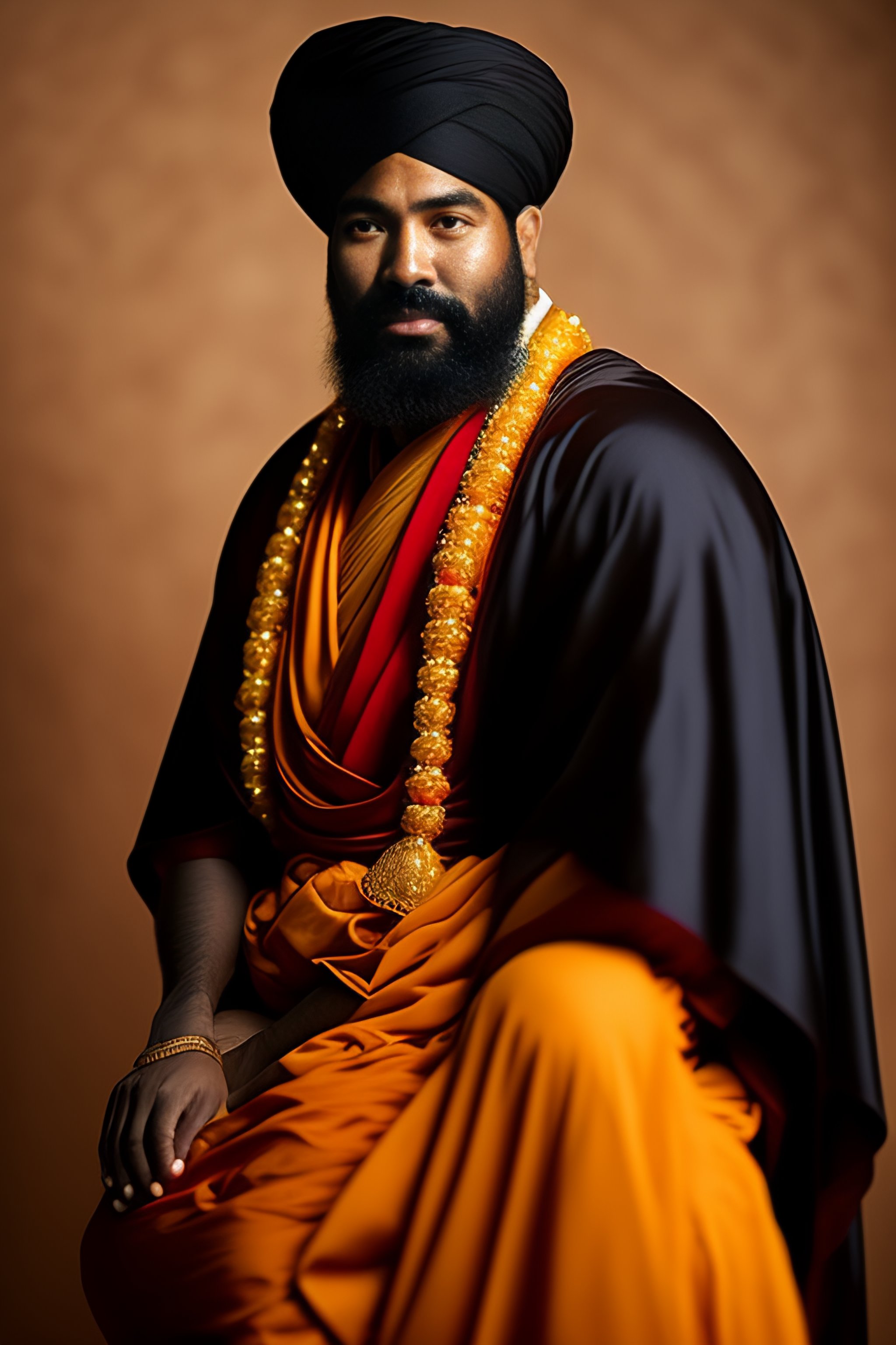 Lexica - Full body photograph of a priest of a religion which is a ...