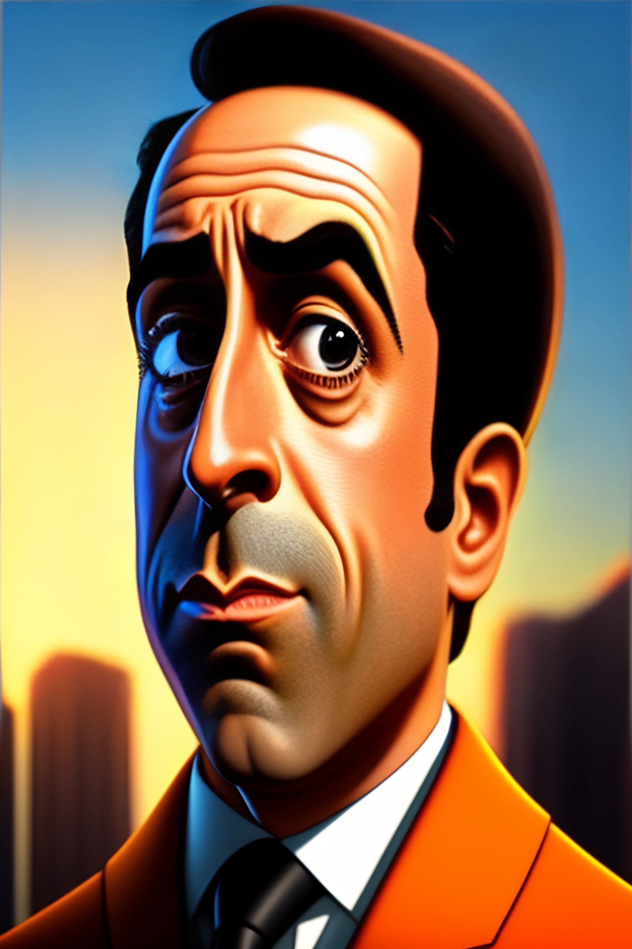 Lexica - Jerry seinfeld looking straight ahead with one eyebrow raise ...
