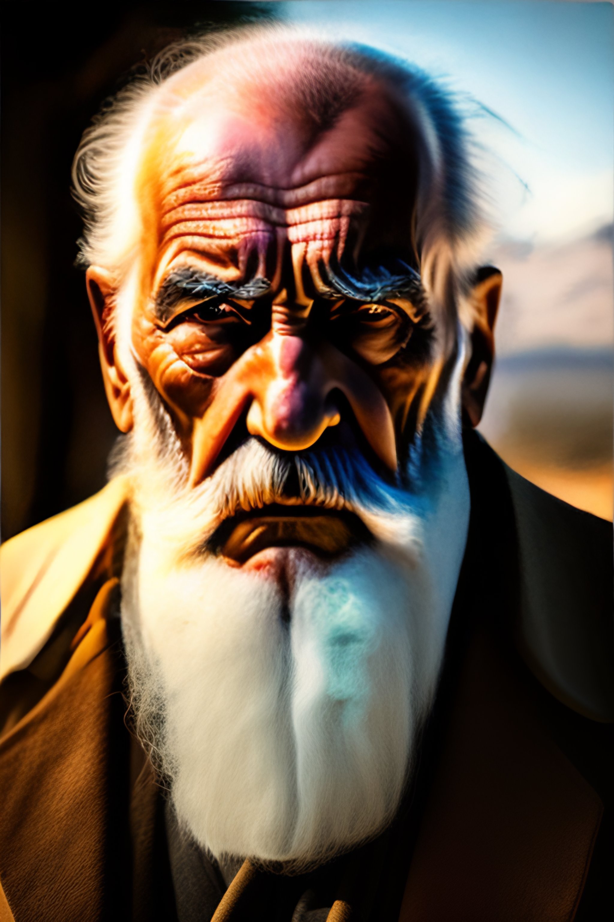 Lexica - Old greek man looking angry