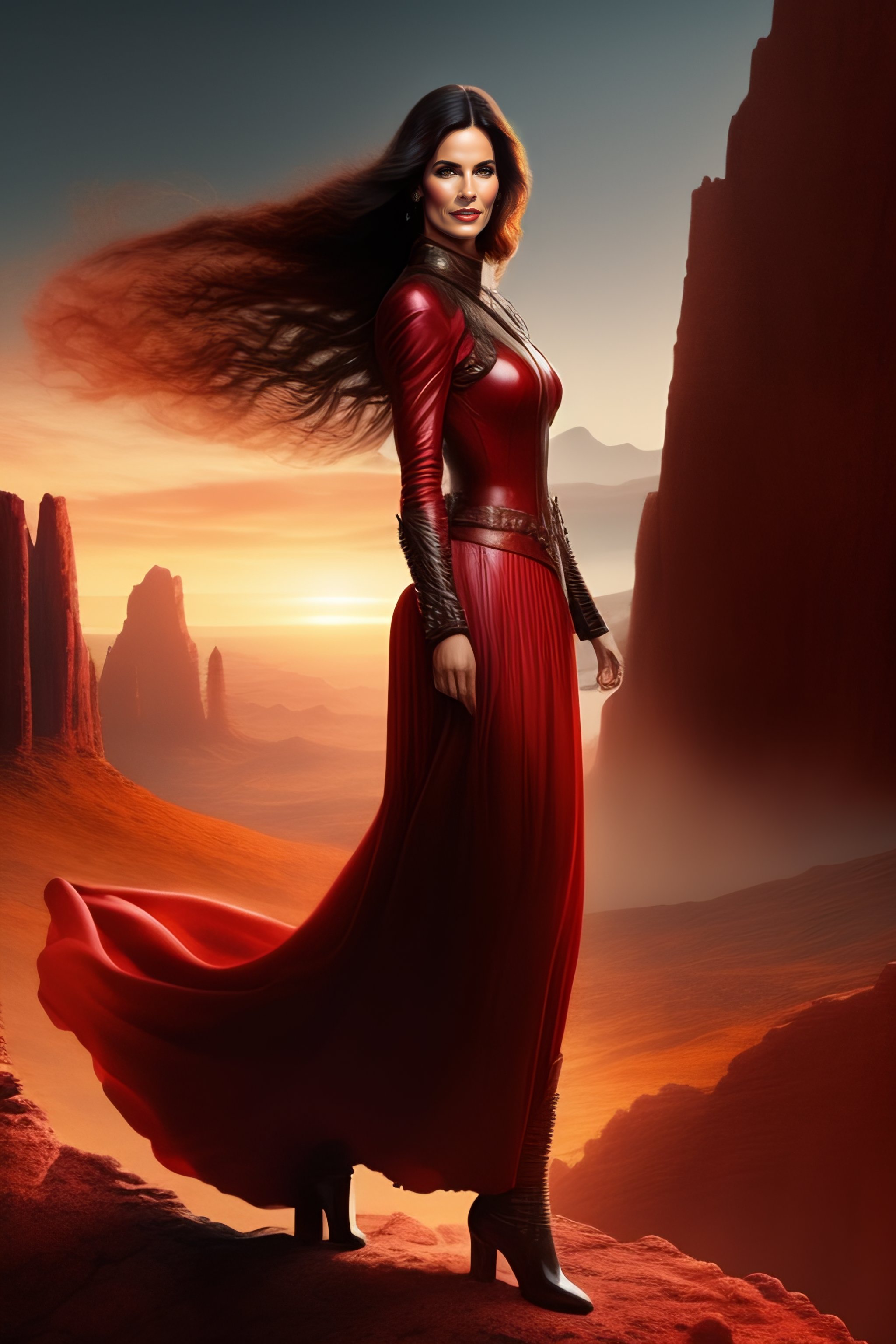 Lexica - Woman without hands, raise red long demonic Posterior trail ...