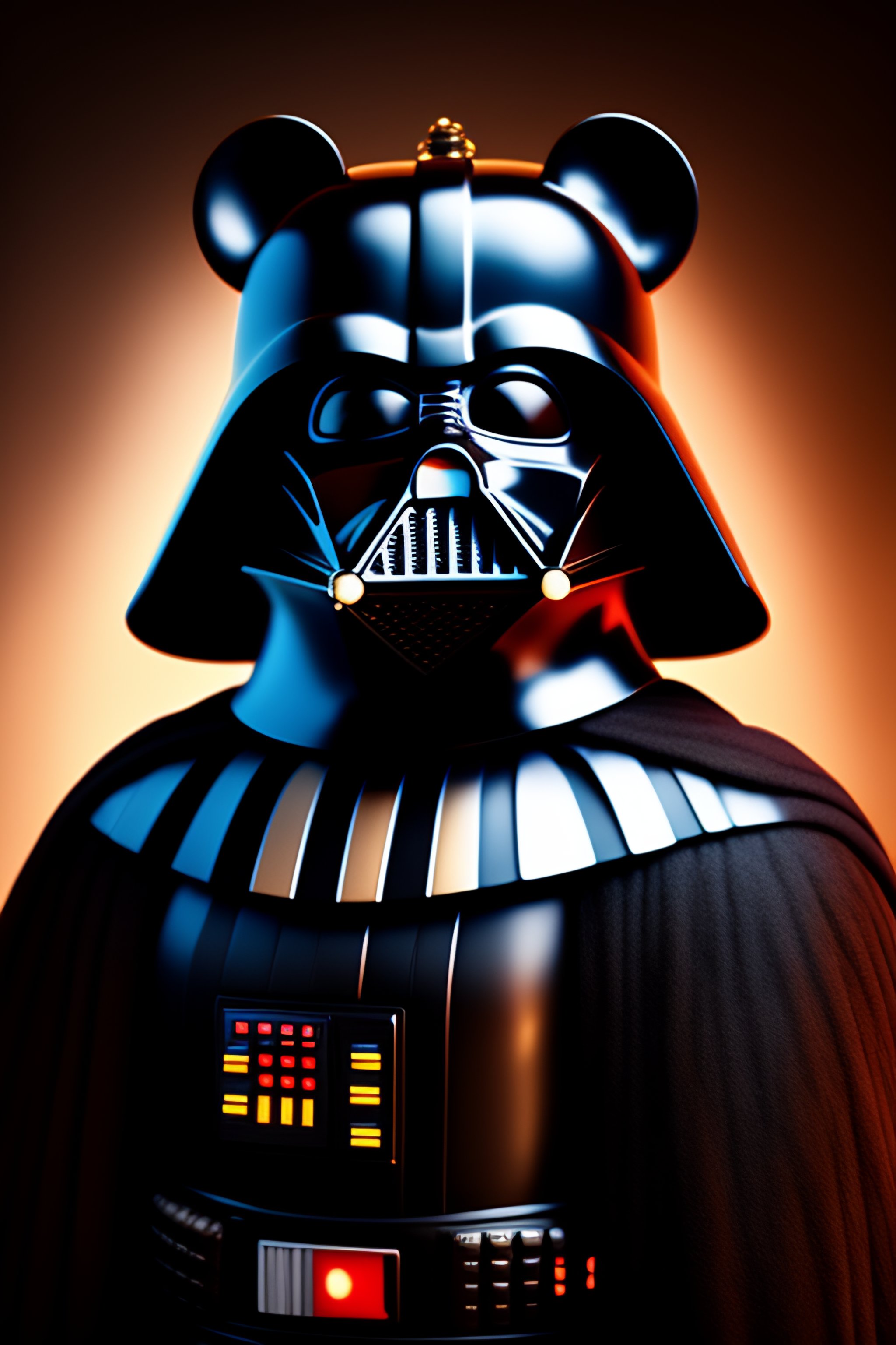 Lexica - Portrait of Darth Vader as a bear