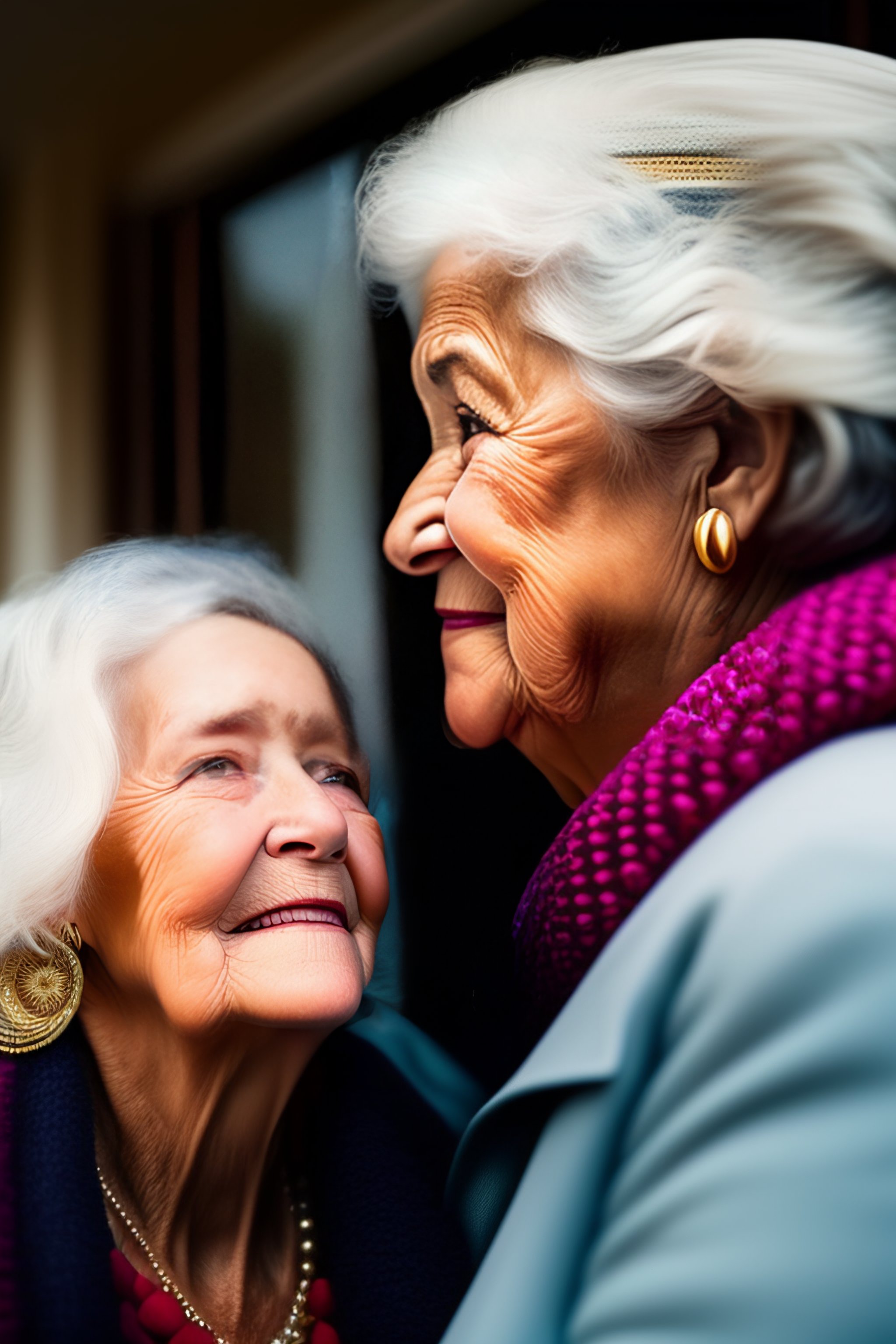 Lexica - Grandmother who says goodbye to her granddaughter because she ...