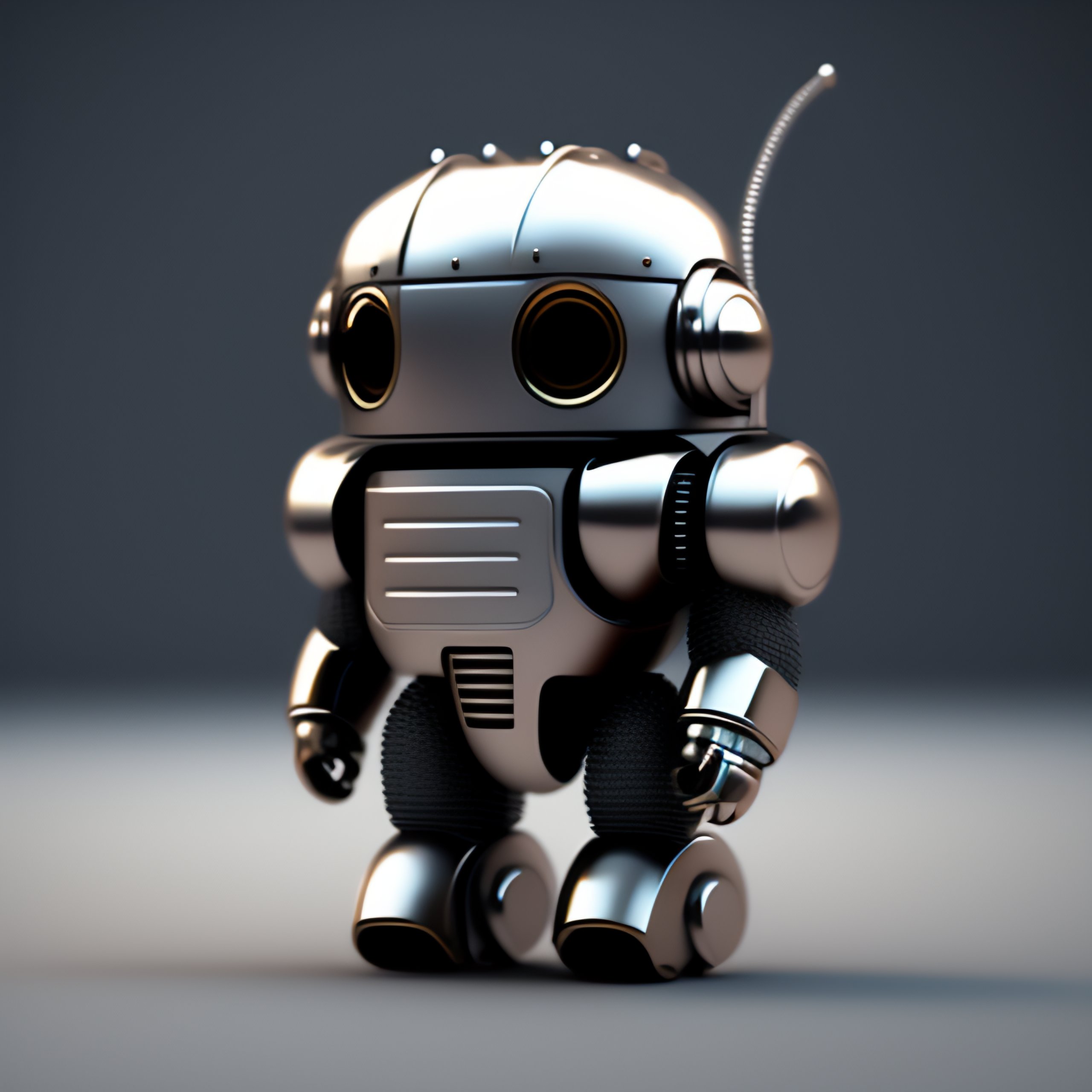 Lexica - Cute 3d render of toy art robocop