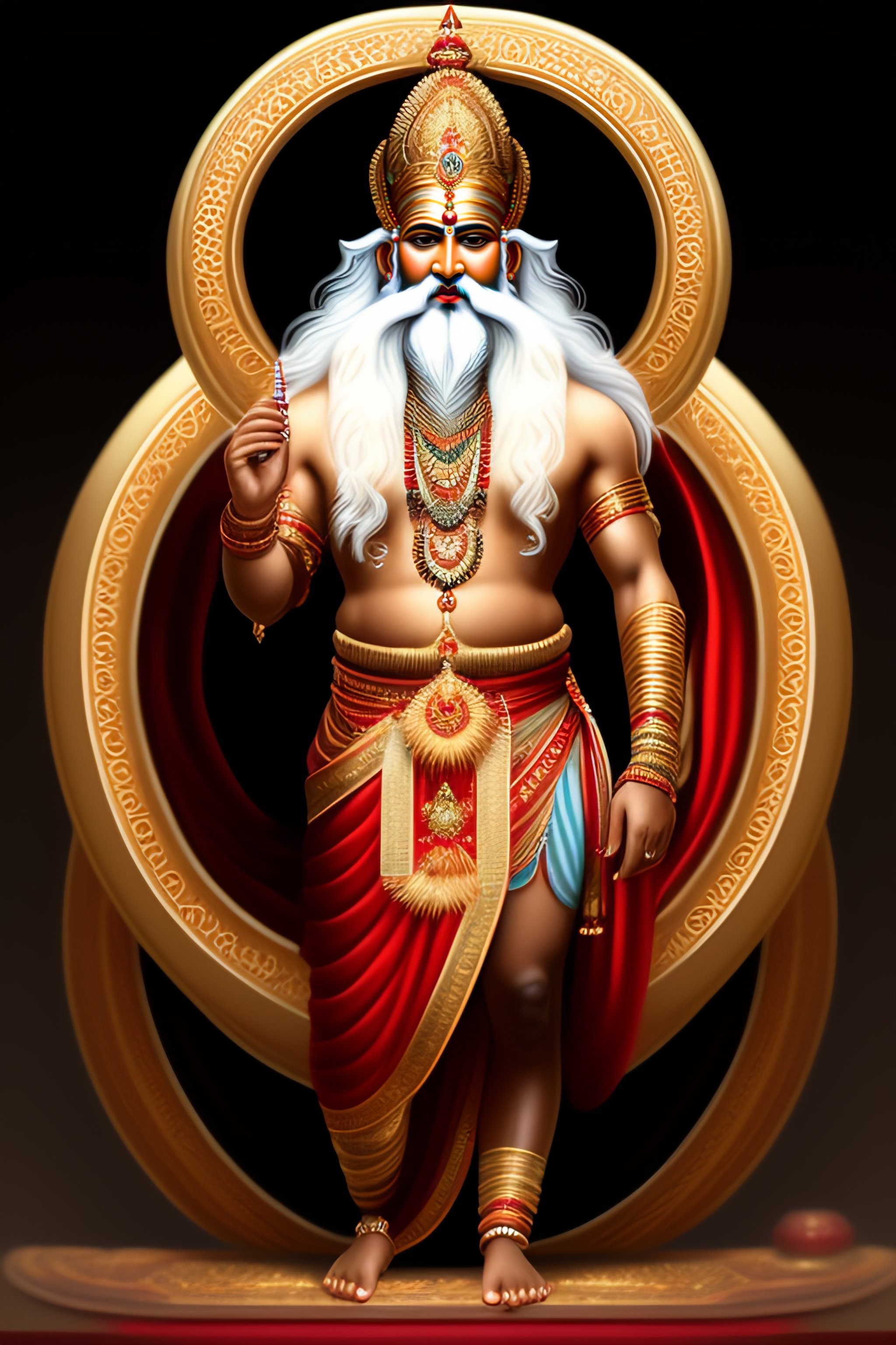 Gods Face With A Beard