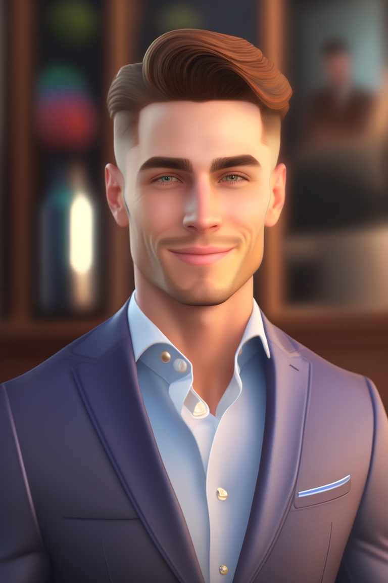 Lexica - Handsome young entrepreneur 2C ultrarealist 8k UHD, straight ...