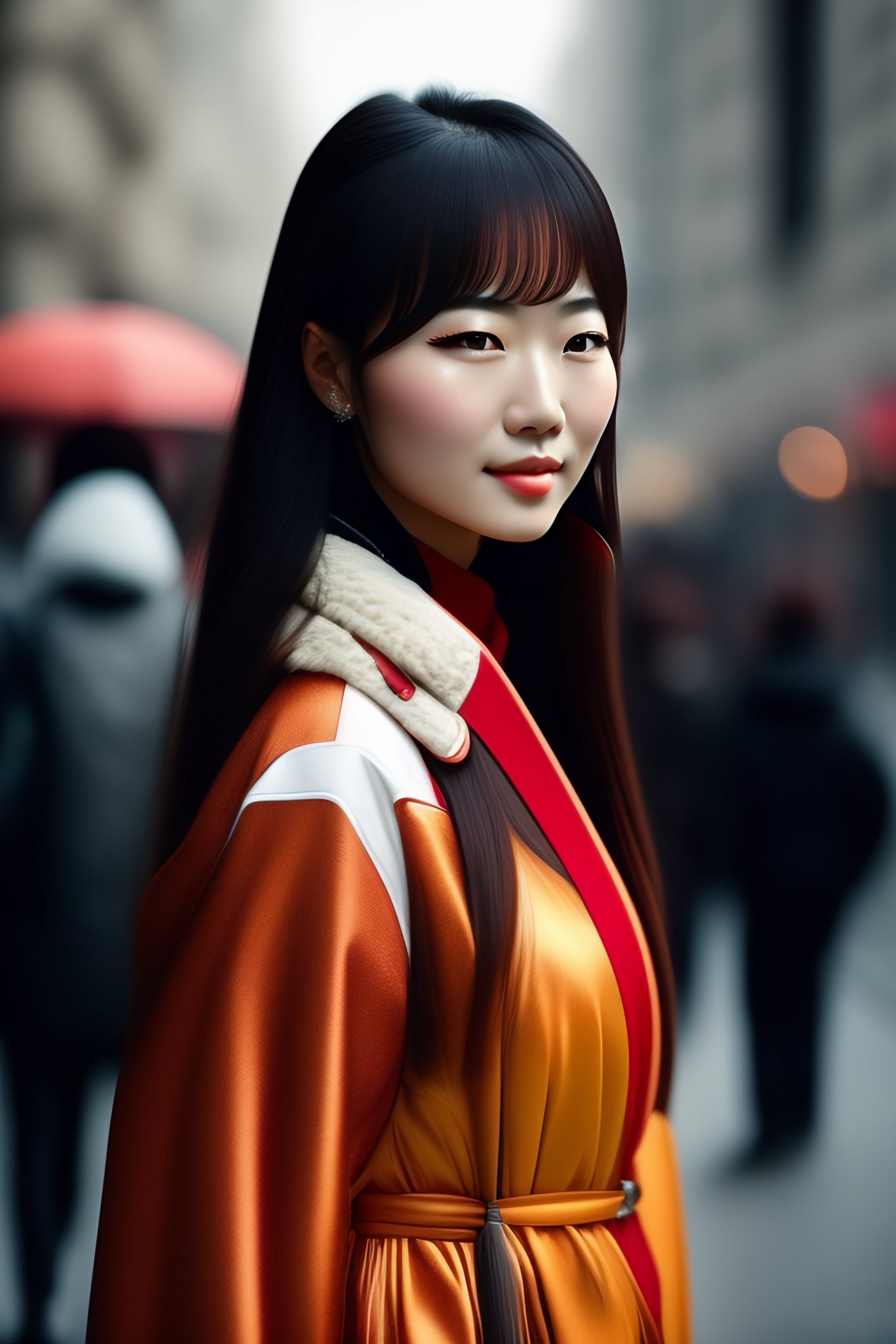 Lexica - Beautiful Japanese girl in kokoshnik