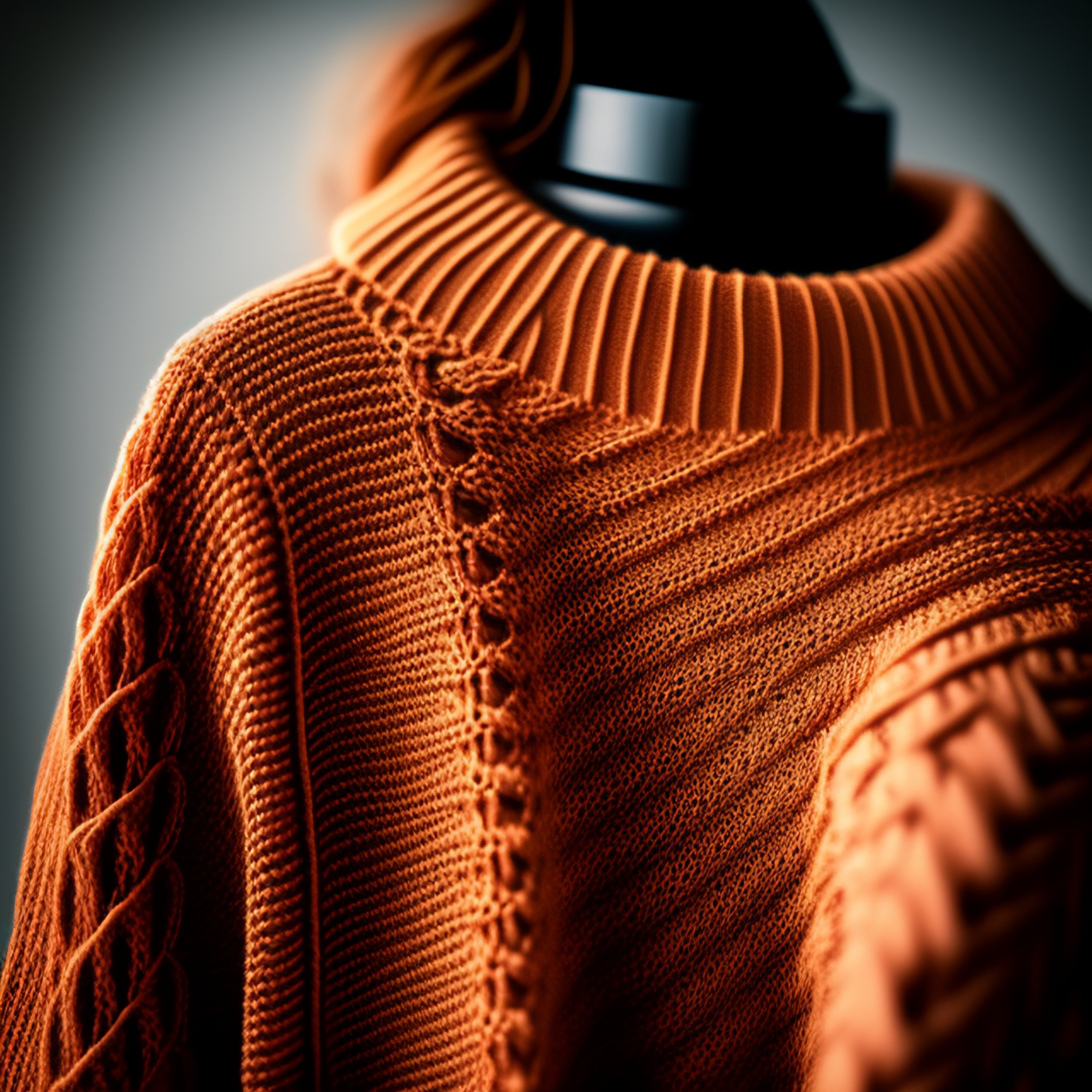 Lexica - A close up of a knitted sweater, studio lighting, professional ...