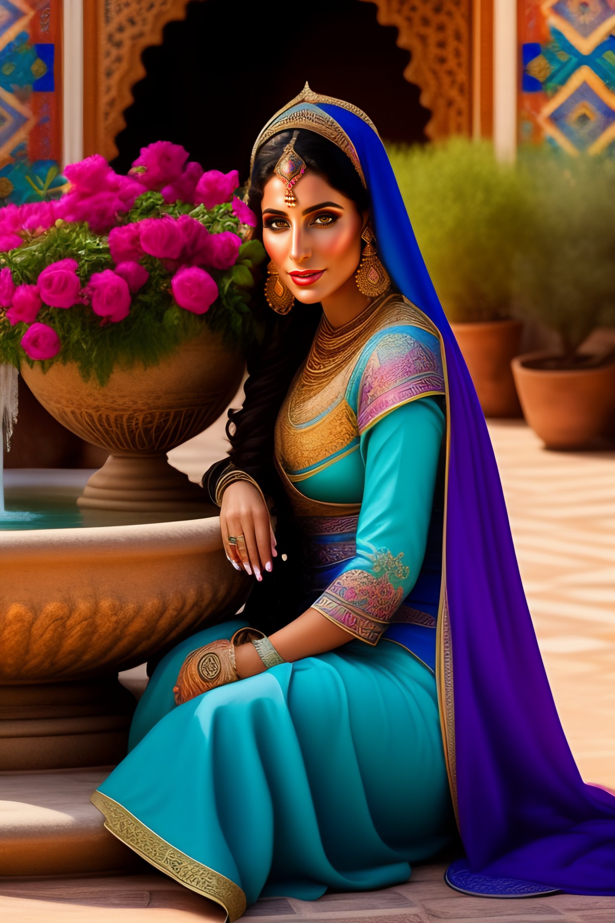 Lexica - Beautiful Jewish woman, medieval Arabic clothes, Andalusia ...