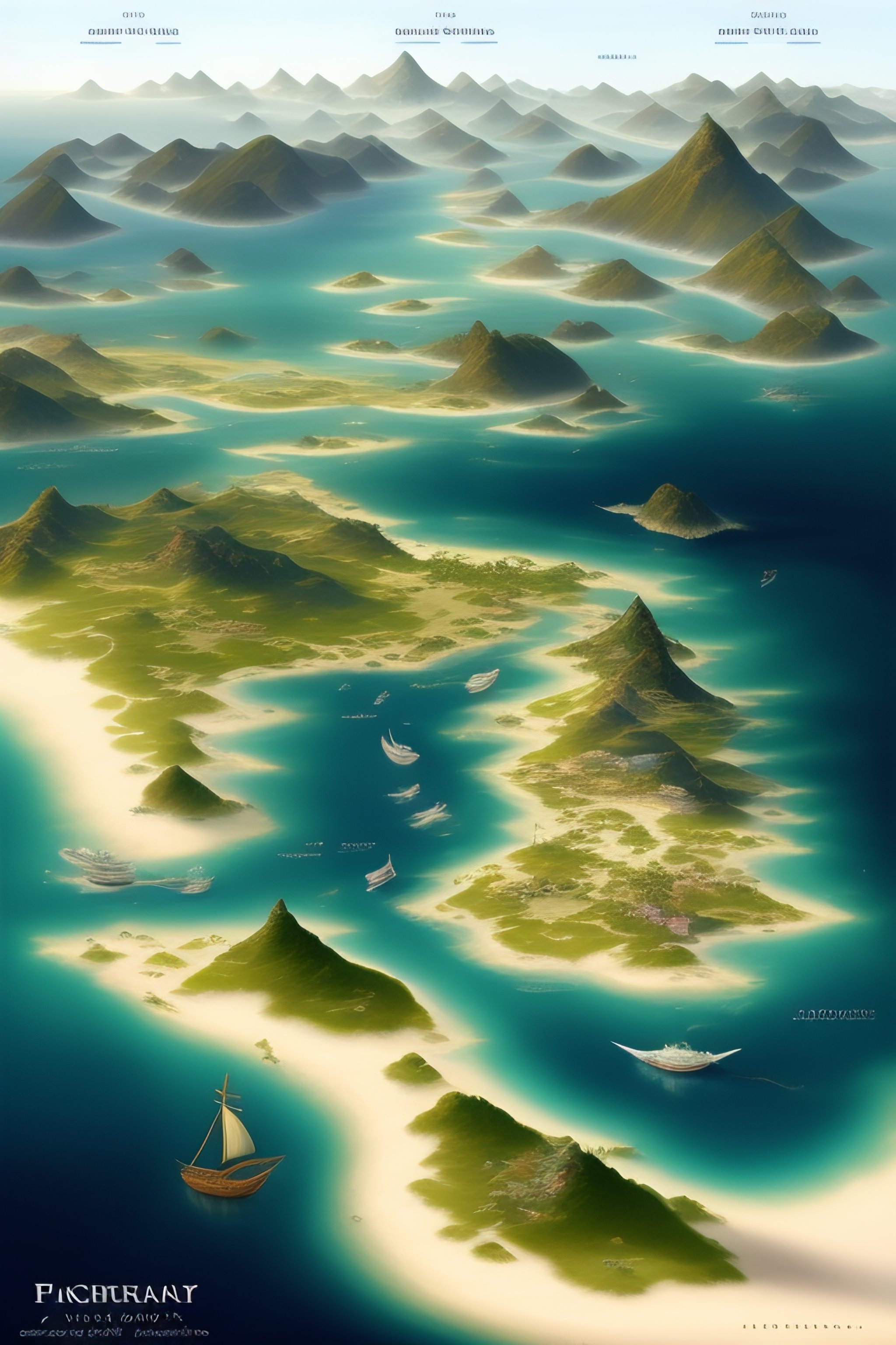 Lexica - Realistic Fantasy map