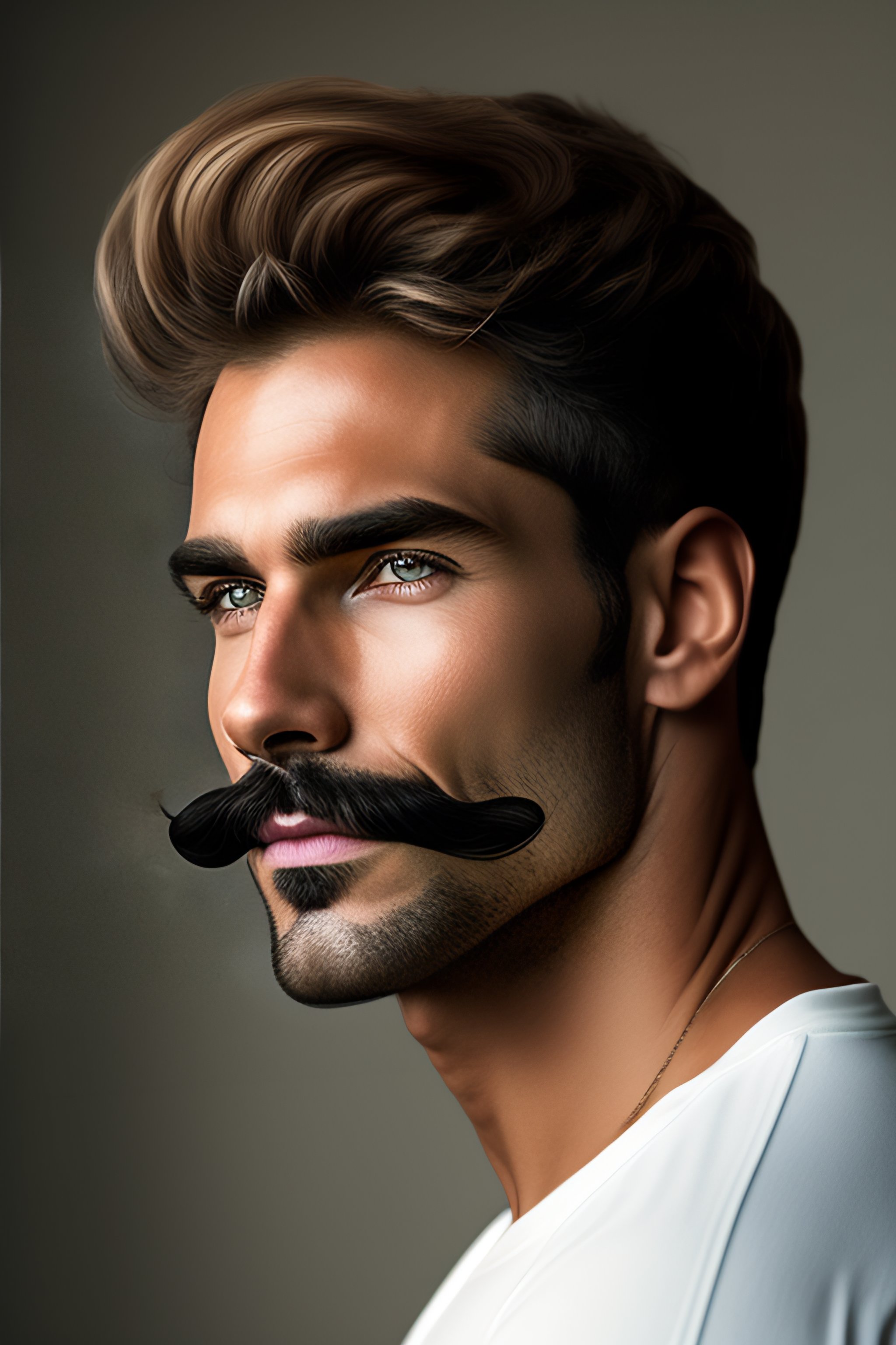 Lexica - Realistic man with cat whiskers