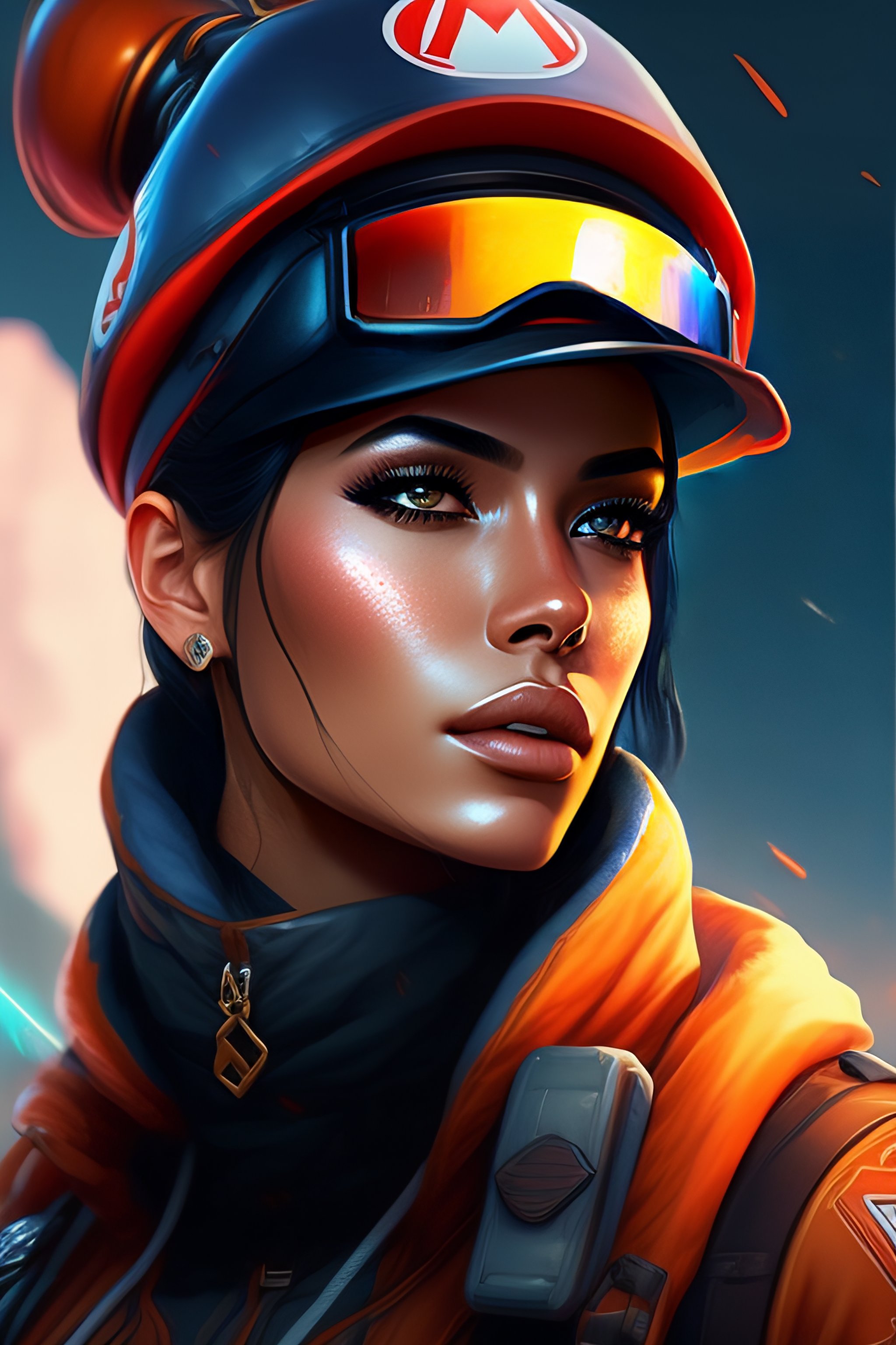 Lexica - Mario as apex legends character, digital illustration portrait ...