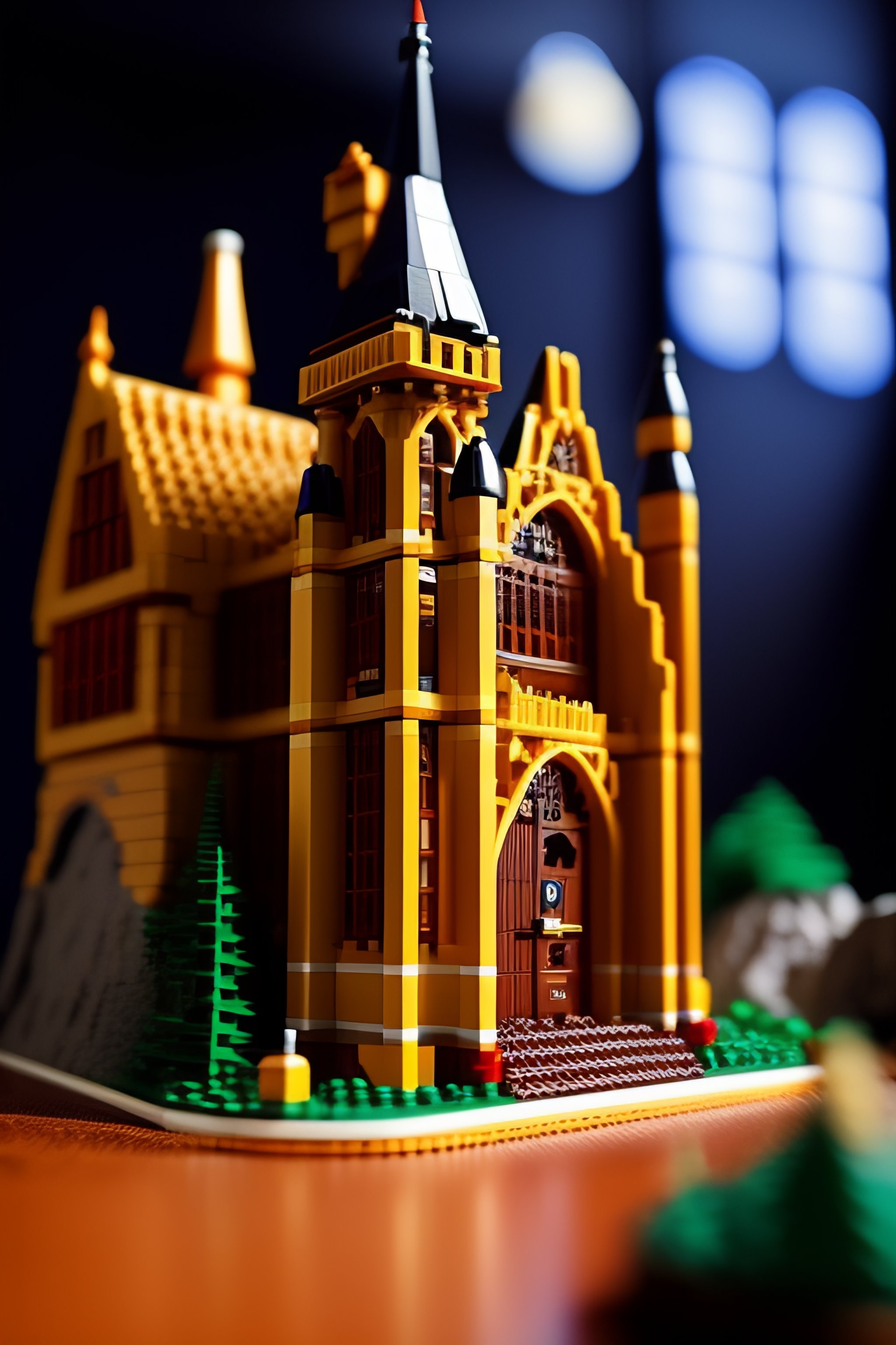 Lexica - Hogwarts in lego, cinematic