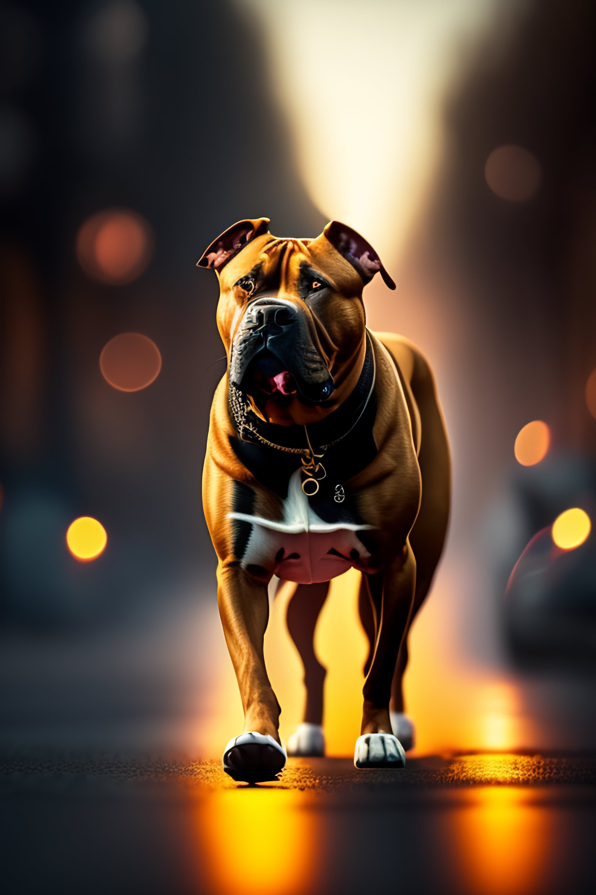 Dog Walking Front View