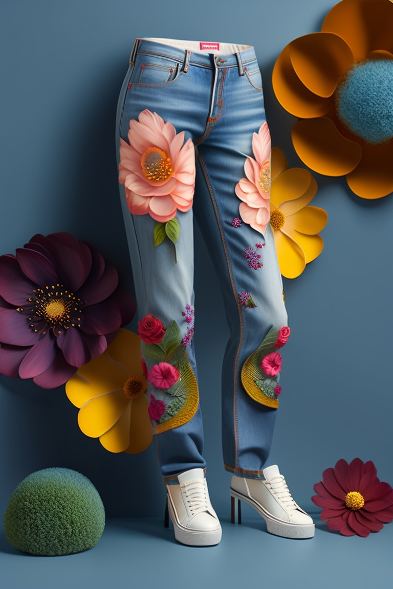 Lexica - Surreal jeans, blooms, and just a hint of tease, ultra detailed
