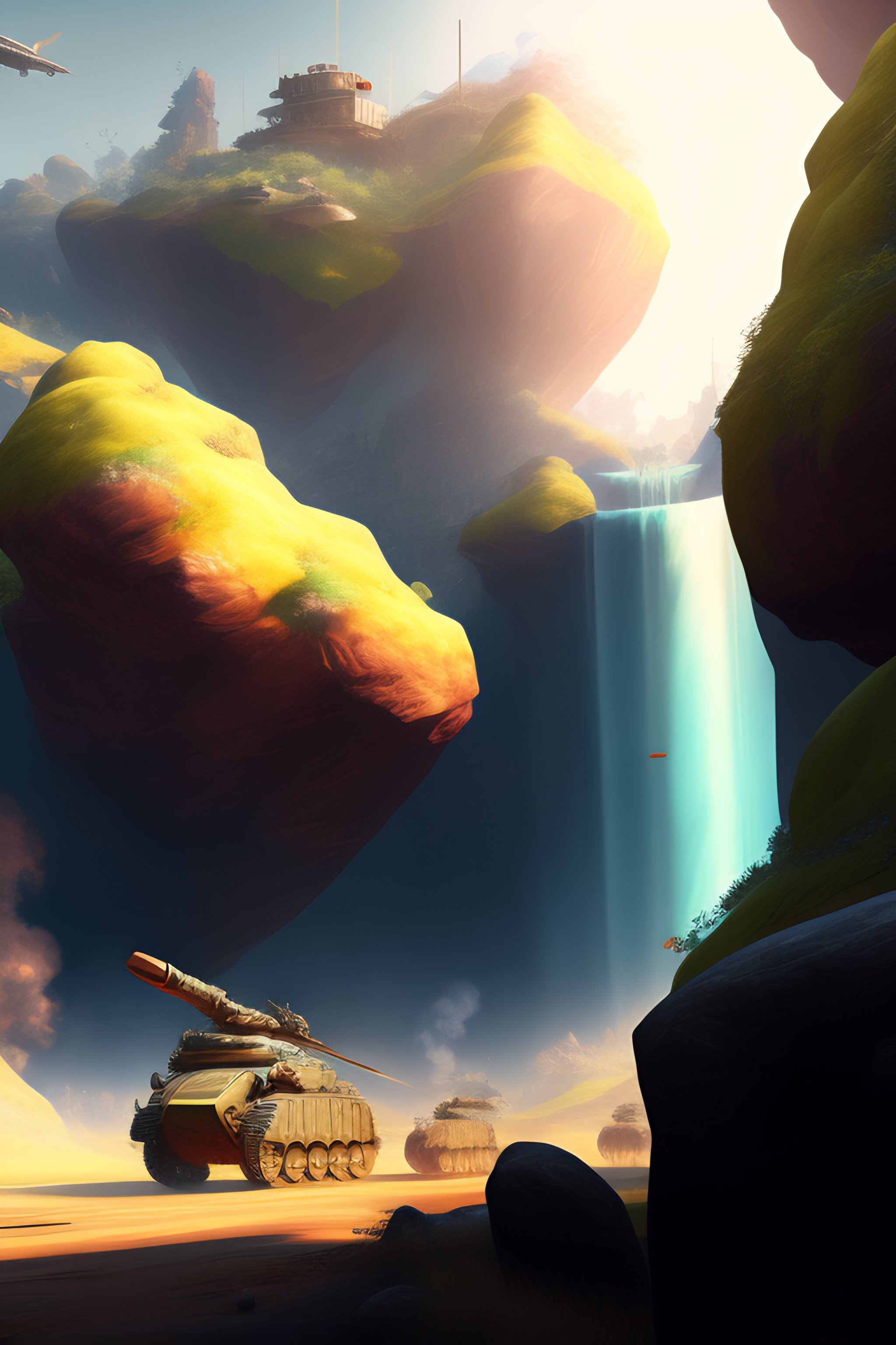 Lexica - War, battle field background, chrome, bright art masterpiece ...