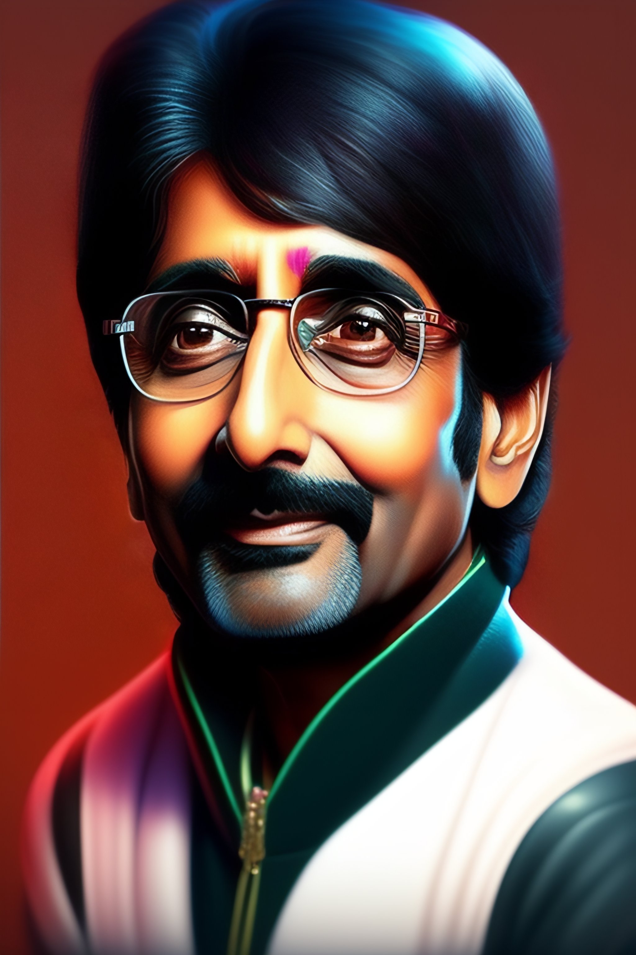 Lexica - Amitabh Bachchan, Cute and adorable cartoon, baby face ...