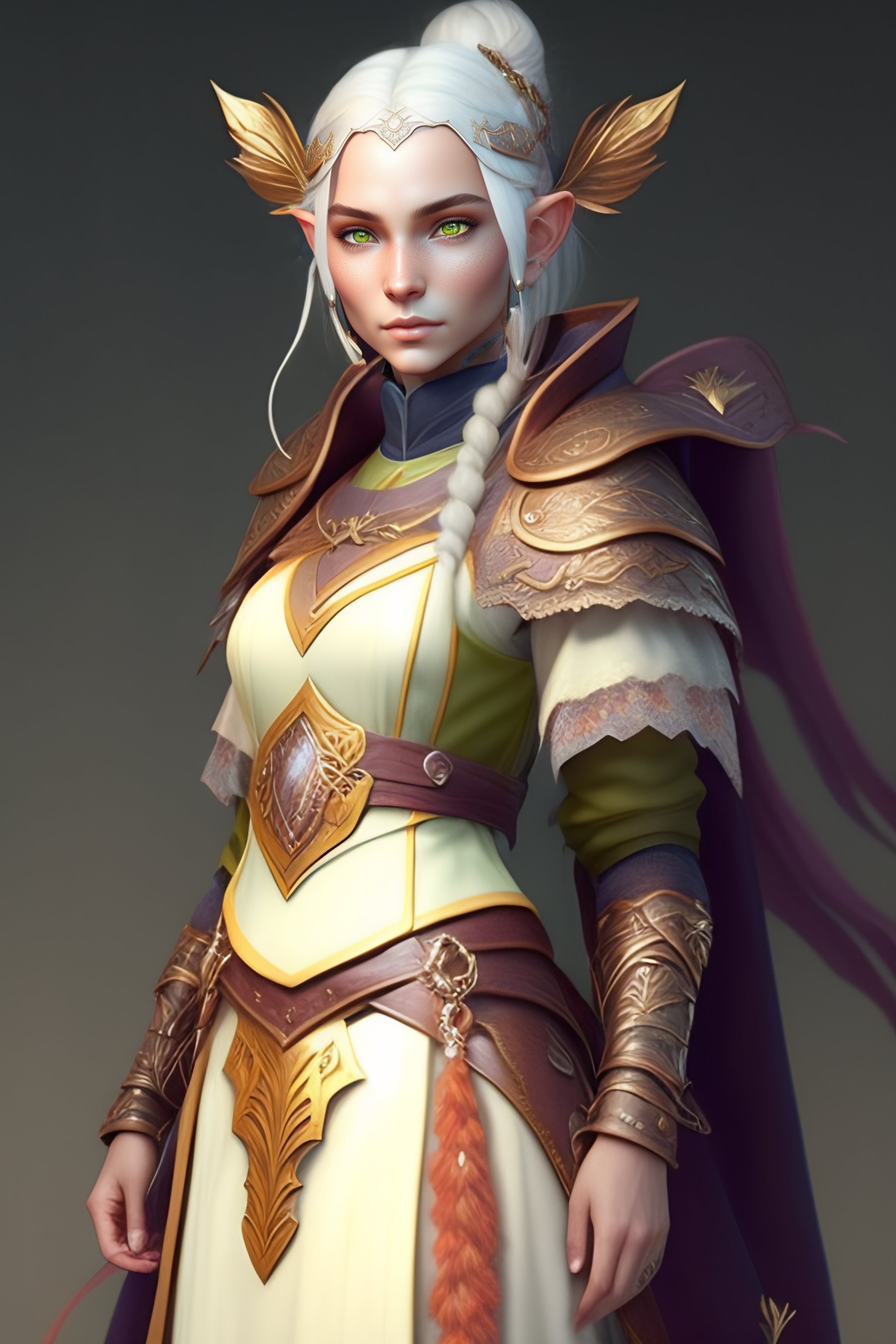 Lexica - A kid elf fairy with a feminine childish face. She has ...