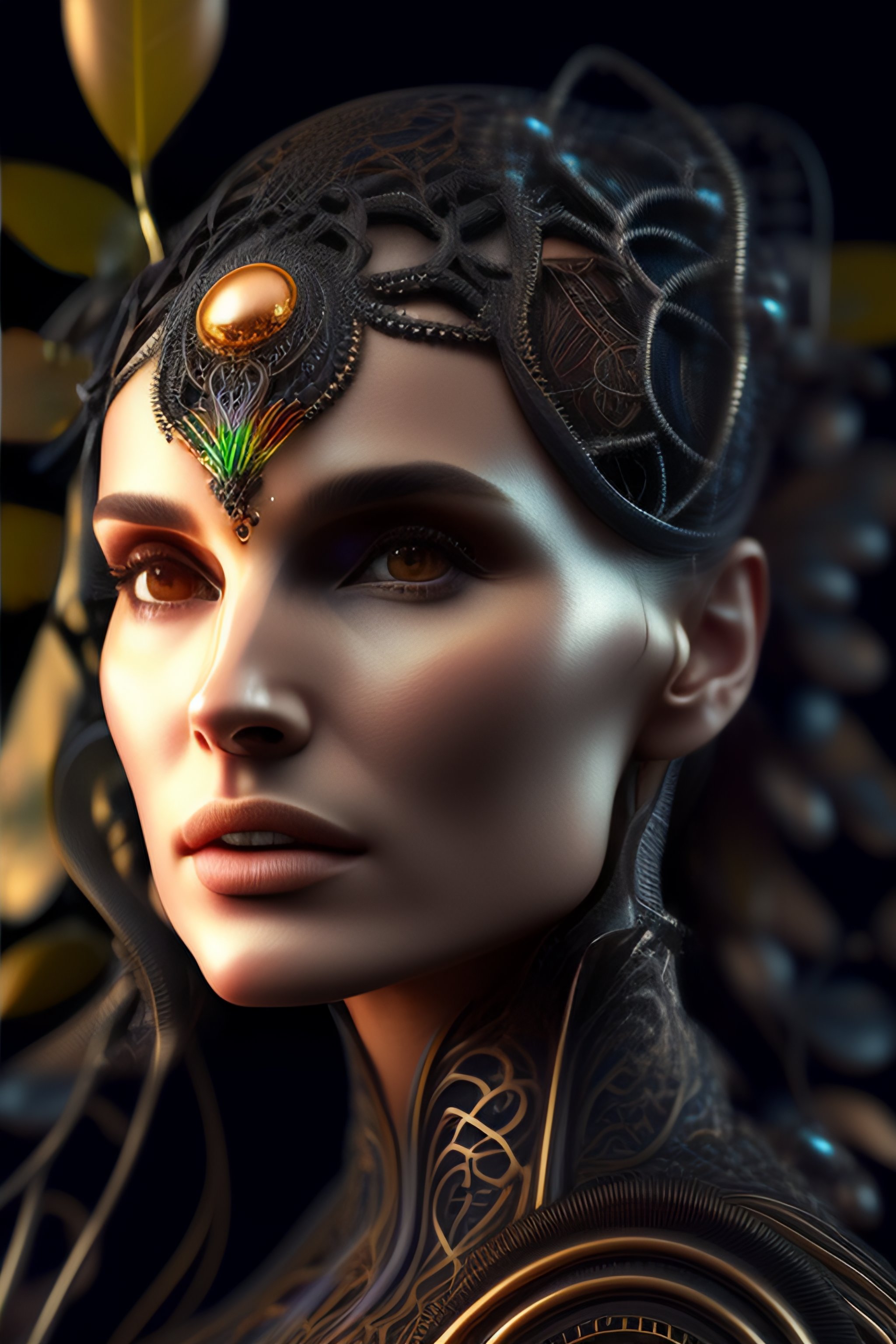 Lexica - Complex 3d render ultra detailed of a real face camera natalie ...