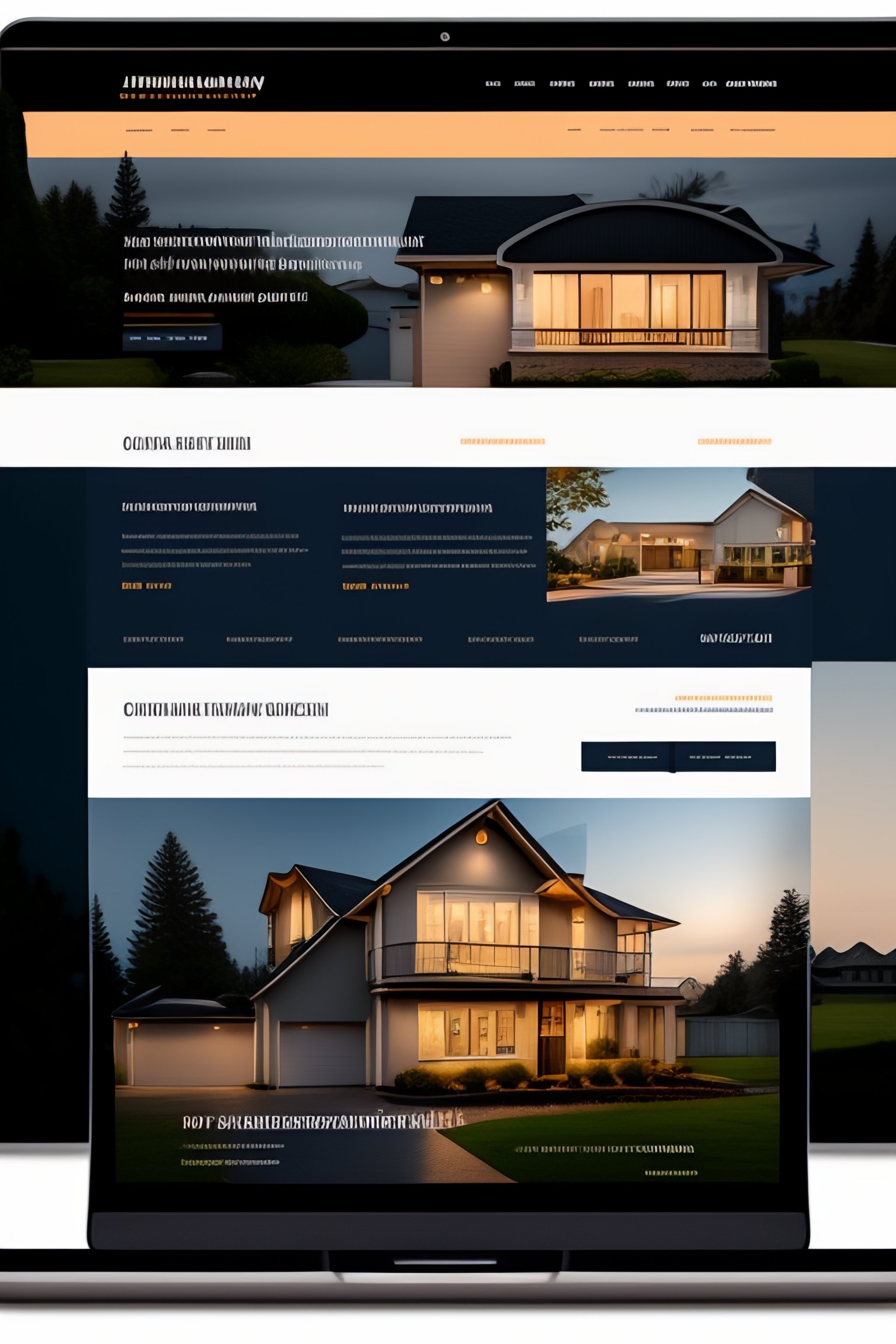 Lexica - Clean modern real estate website design, full mockup set