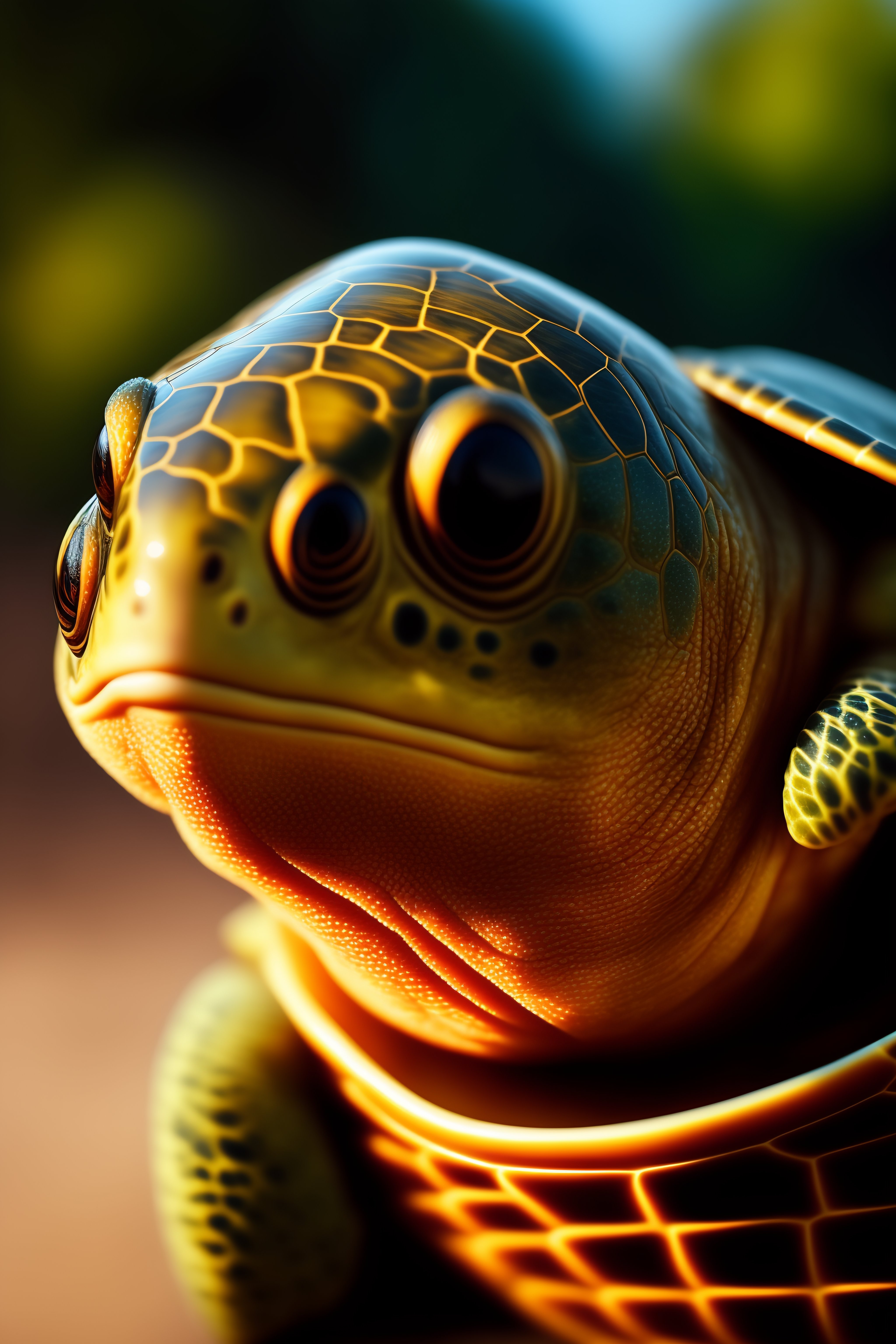 Lexica - Portrait of a turtle Pixar style