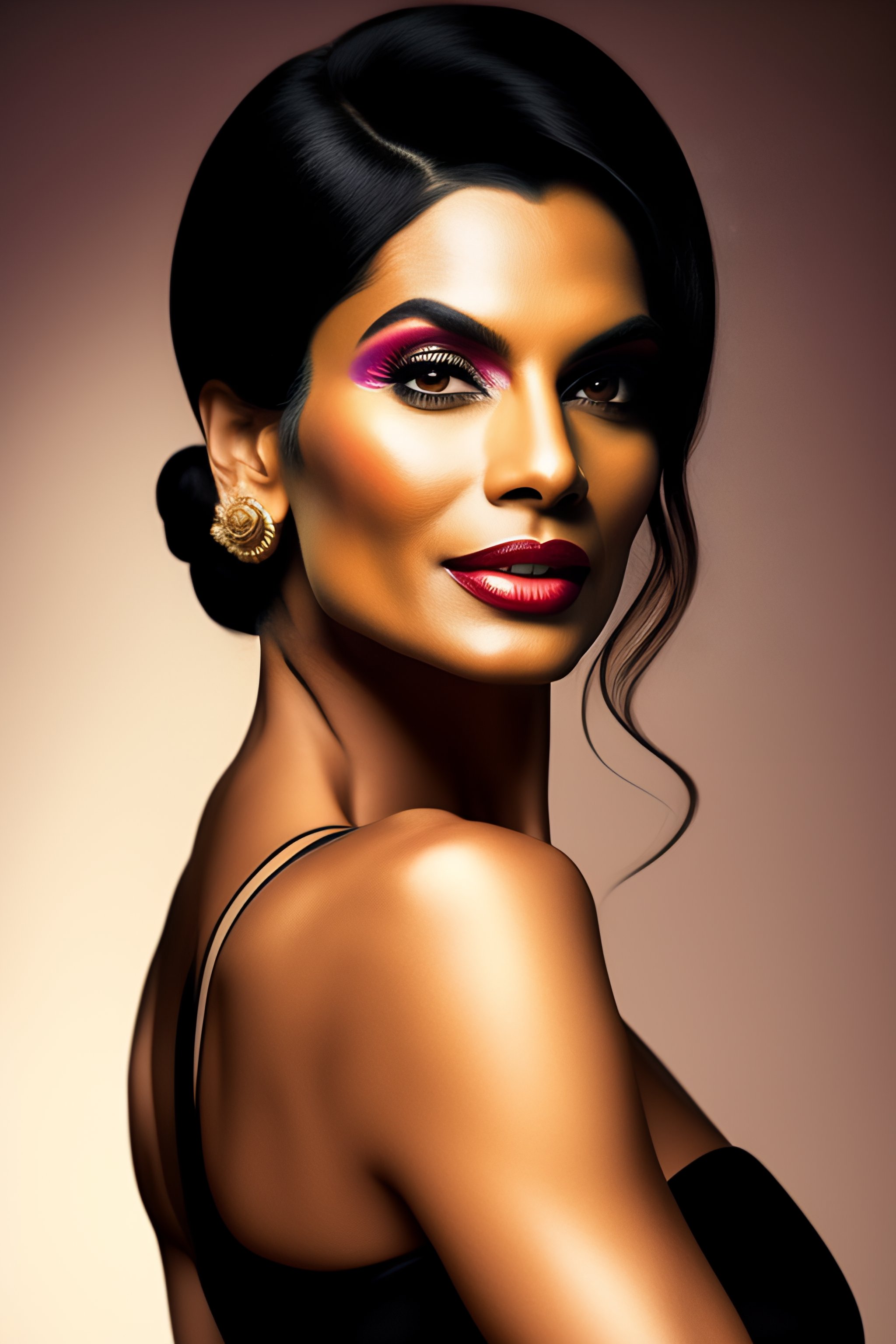 Lexica - Anglo-Indian woman in mid 30s, straight black hair with ...