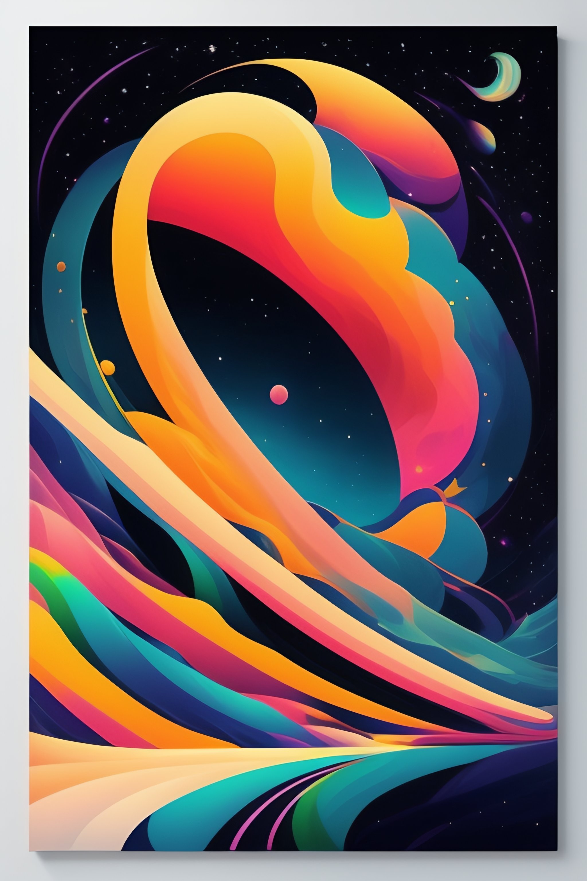 Lexica - Poster art by Tomokazu Matsuyama, future, space art, 2d game ...
