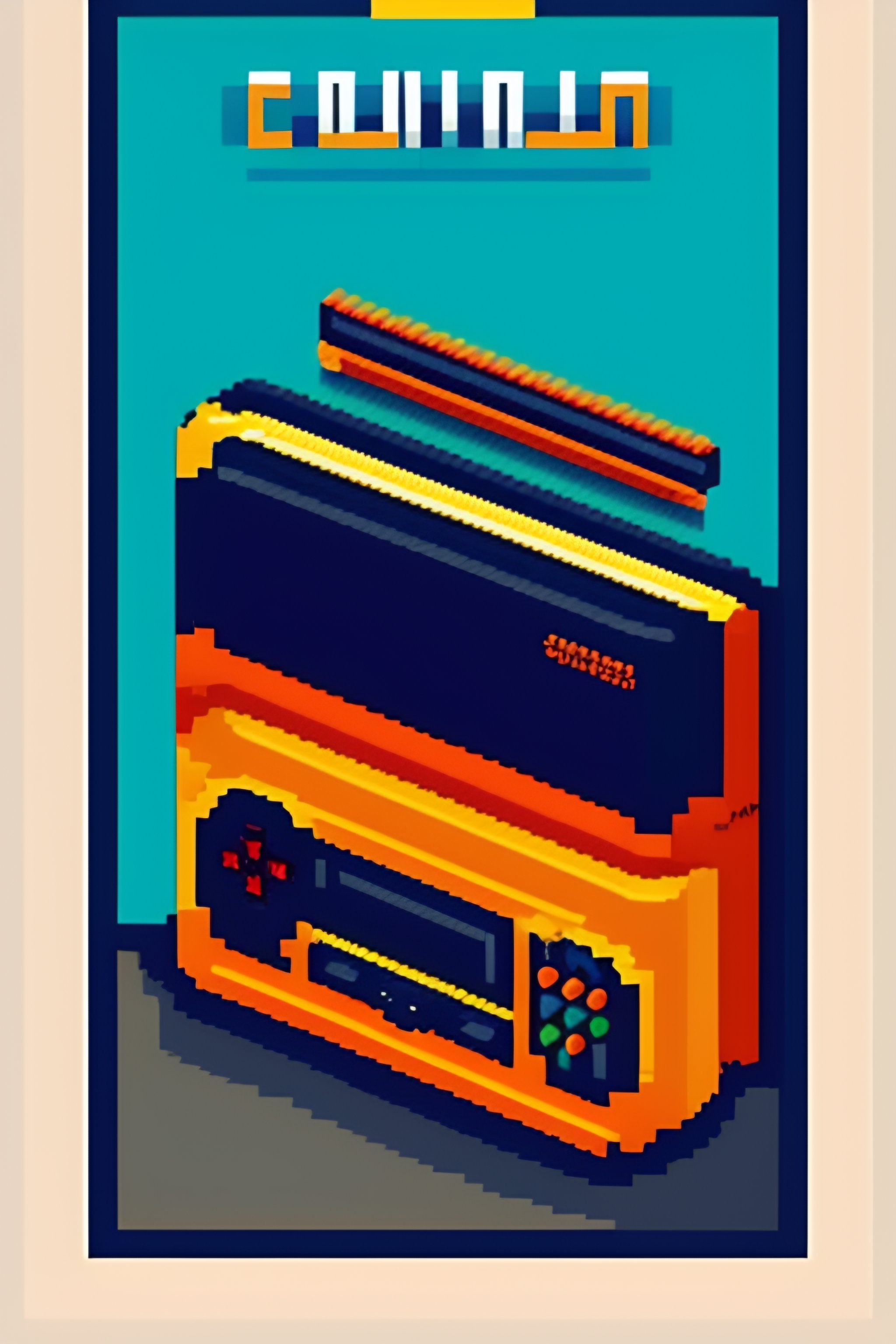 Lexica - Pixel art poster for computer games