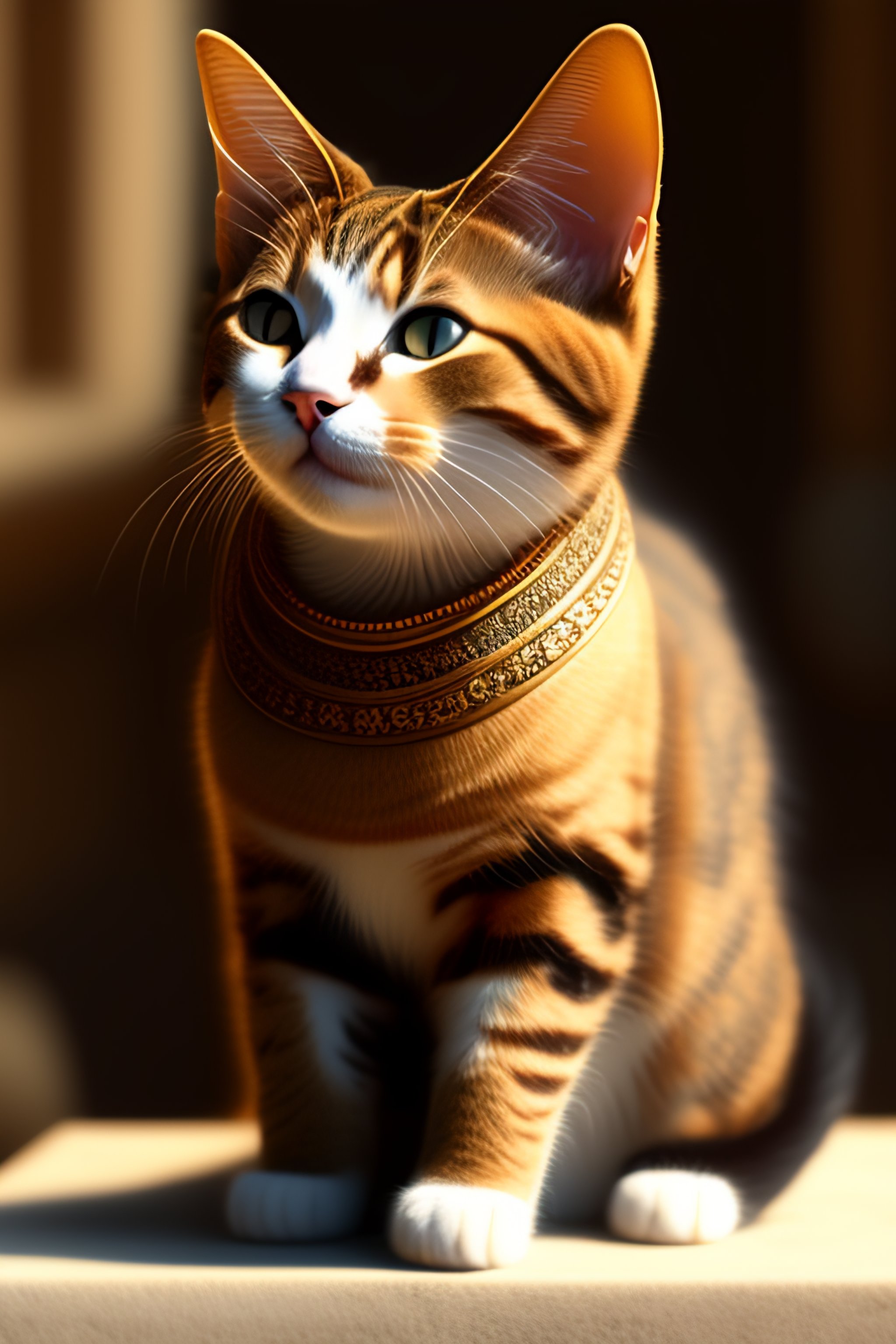 Lexica - Humanoid anthro cat smiling in the style of ancient Greek pottery