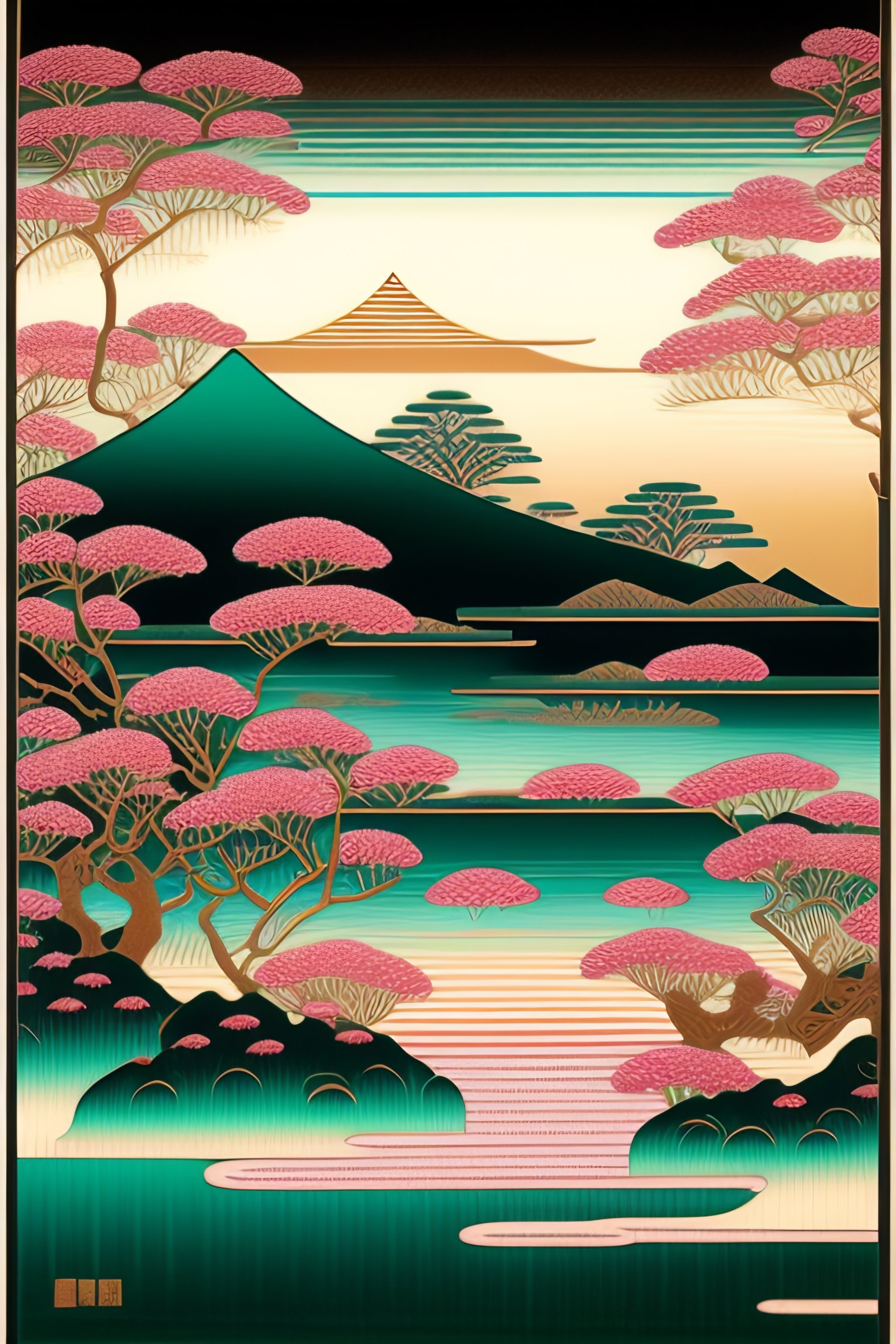 Lexica - 2D artwork Woodblock print by Taguchi Tomoki, Yatsuo no ...