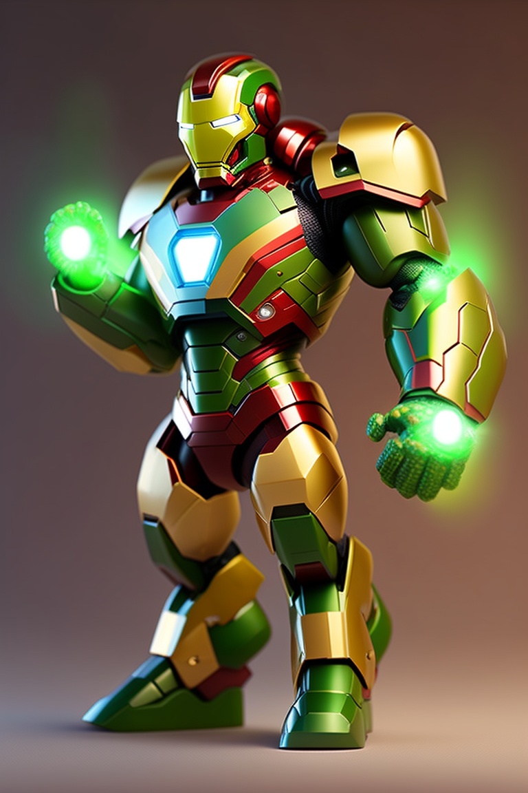 Lexica - Halk(Marvel)-style Iron Man, green
