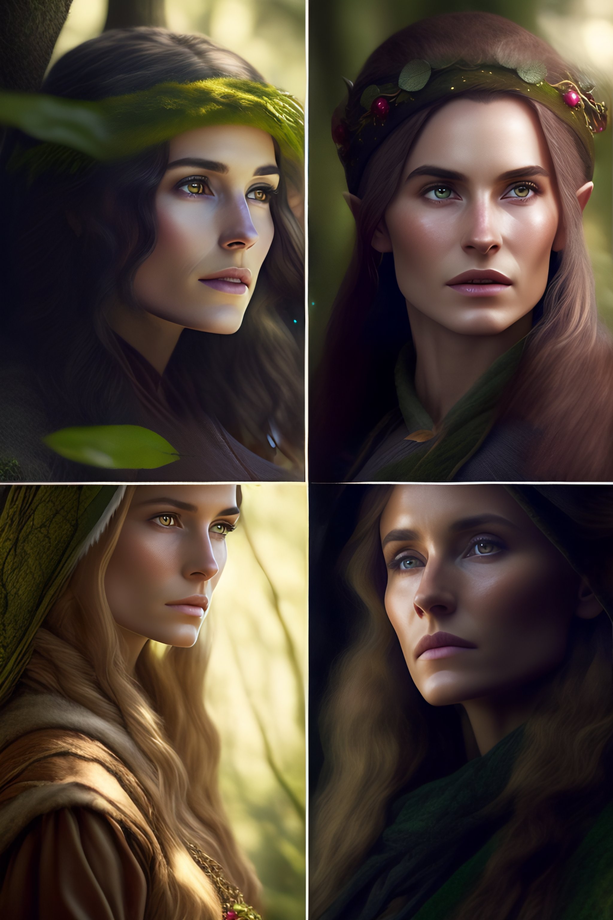 Lexica - In a dense, magical forest, a group of women elves live and ...