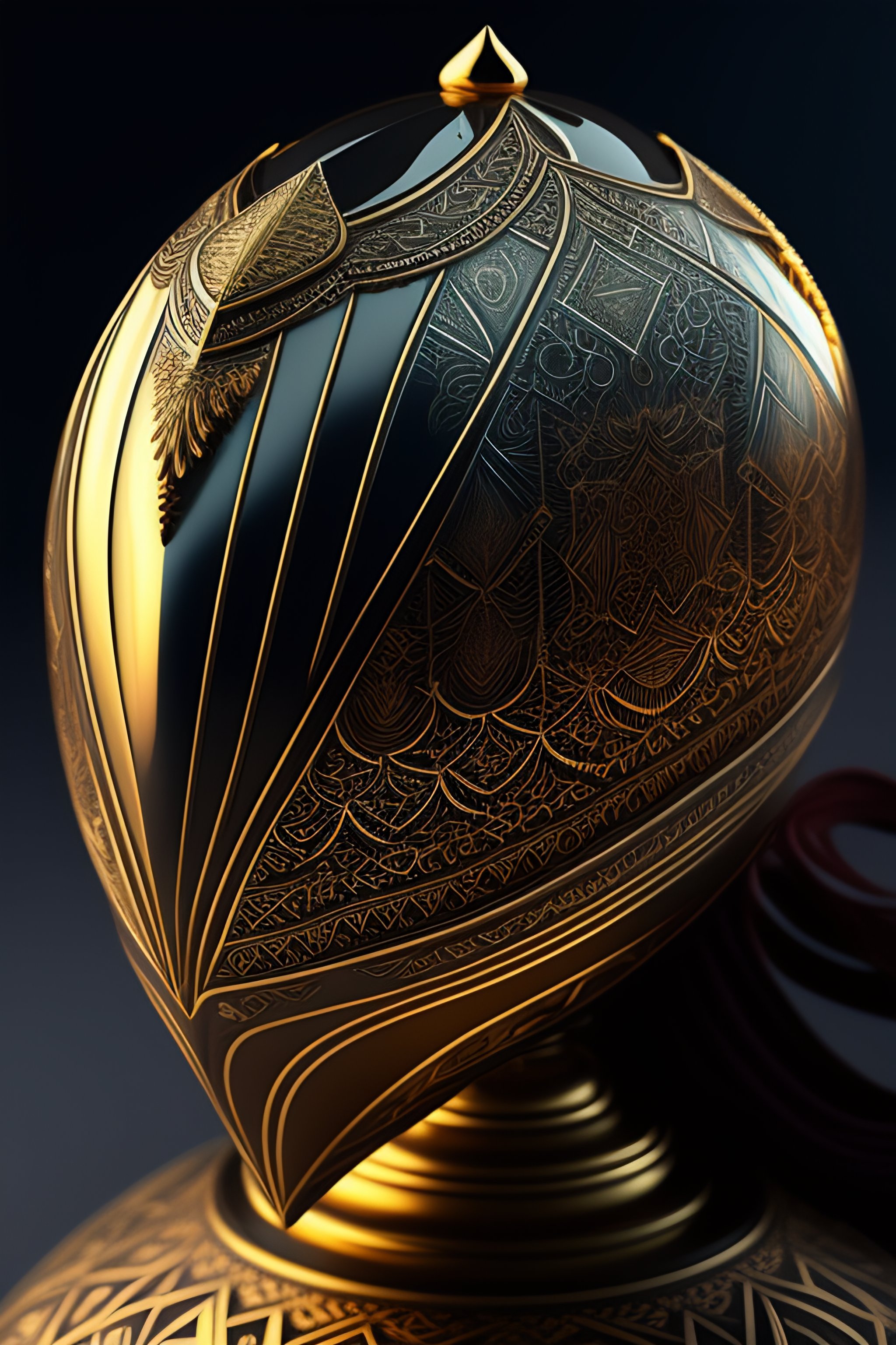 Lexica - Geometric patterns fractal engraved in oil slick metal 4K ...