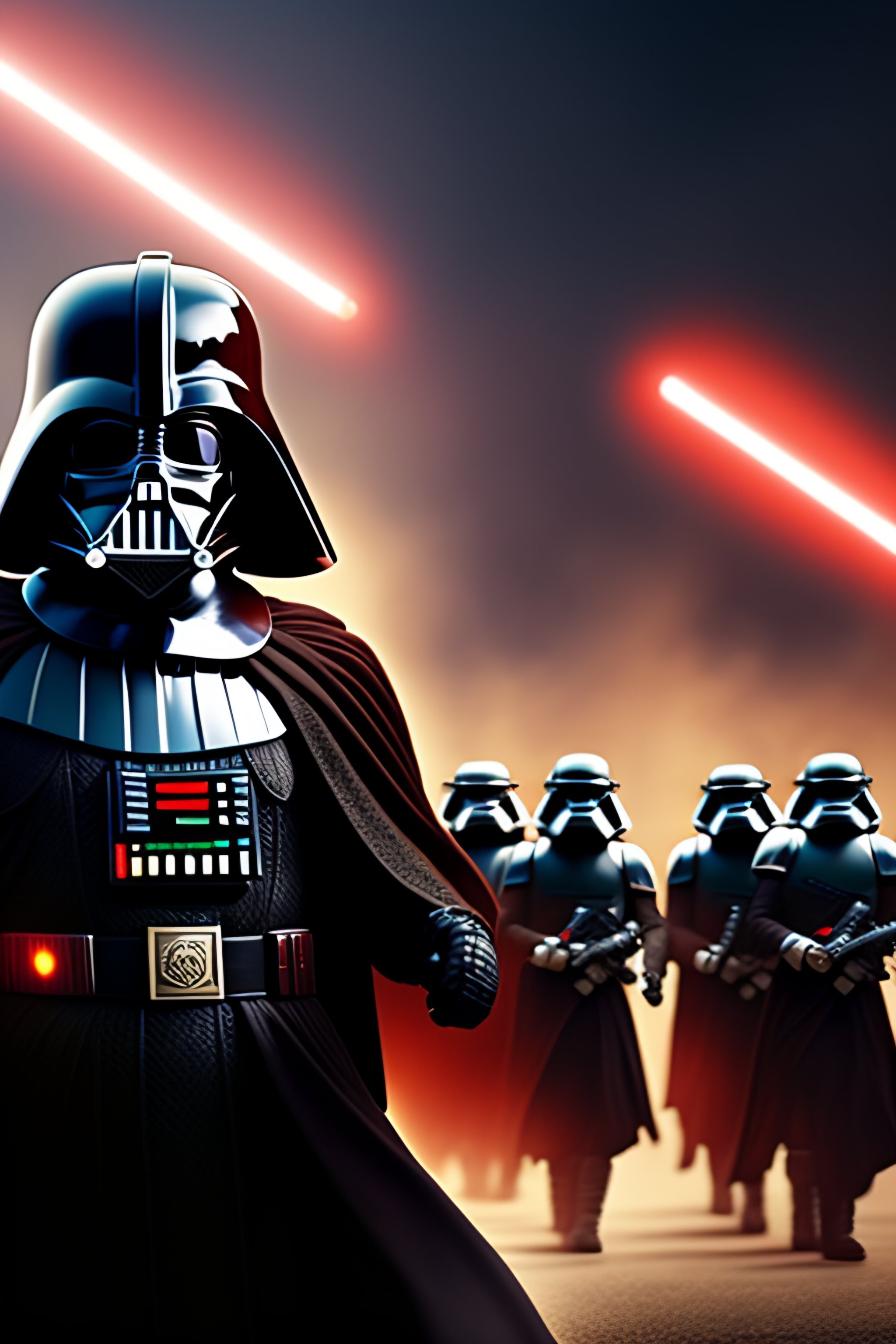 Lexica - Angry Dictator Darth Vader commanding the Stormtroopers from ...